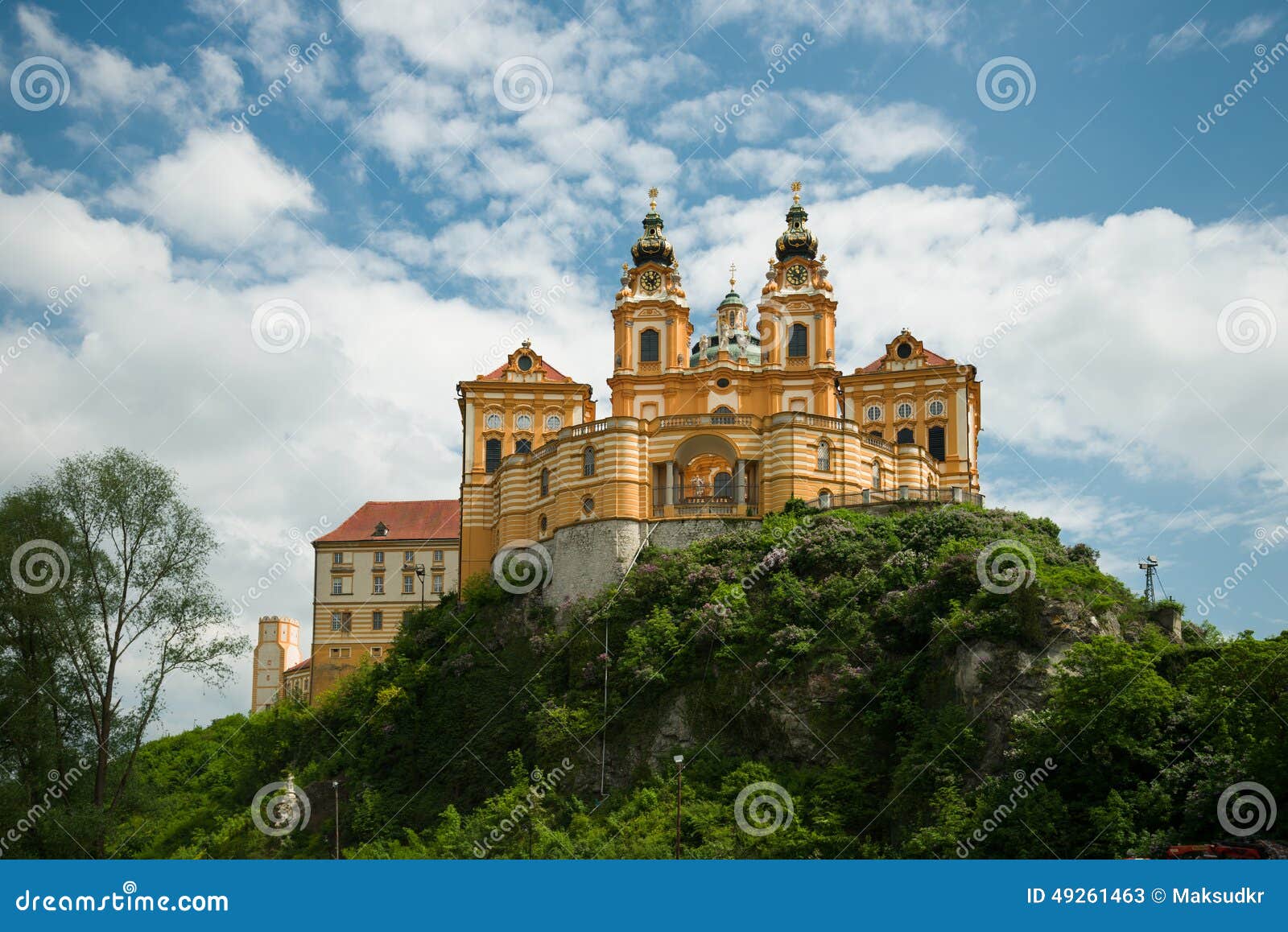 Melk monastery, Austria stock image. Image of detail - 49261463
