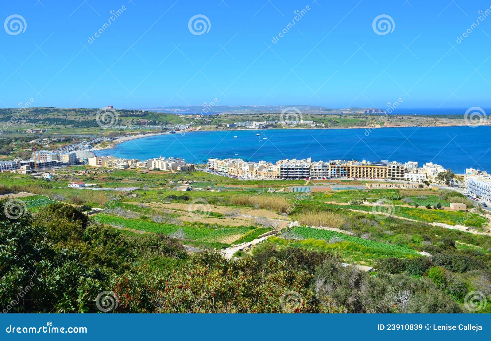 Mellieha Bay - Malta stock image. Image of ghadira, islands - 23910839