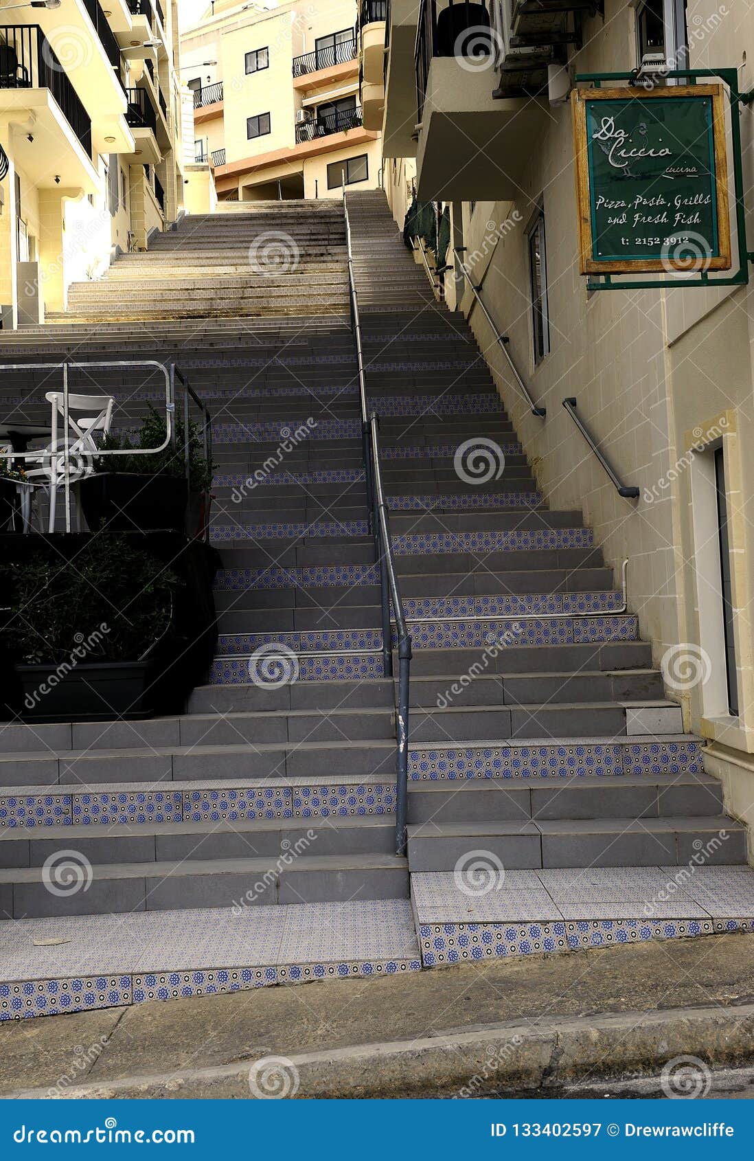 Handrail and a Large Flight of Steps Editorial Photography - Image of ...