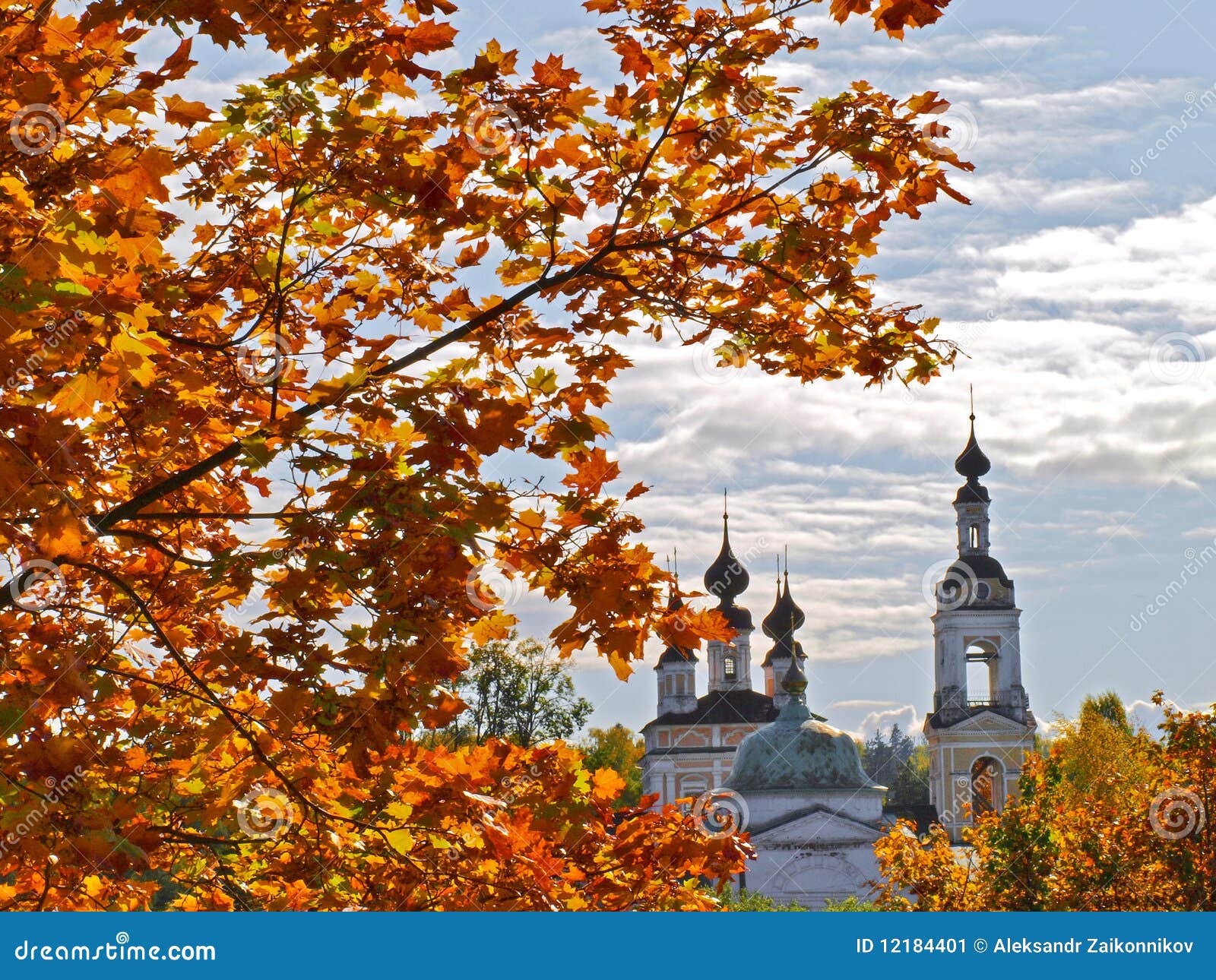 Mellow autumn in Pless stock image. Image of gold, maple - 12184401