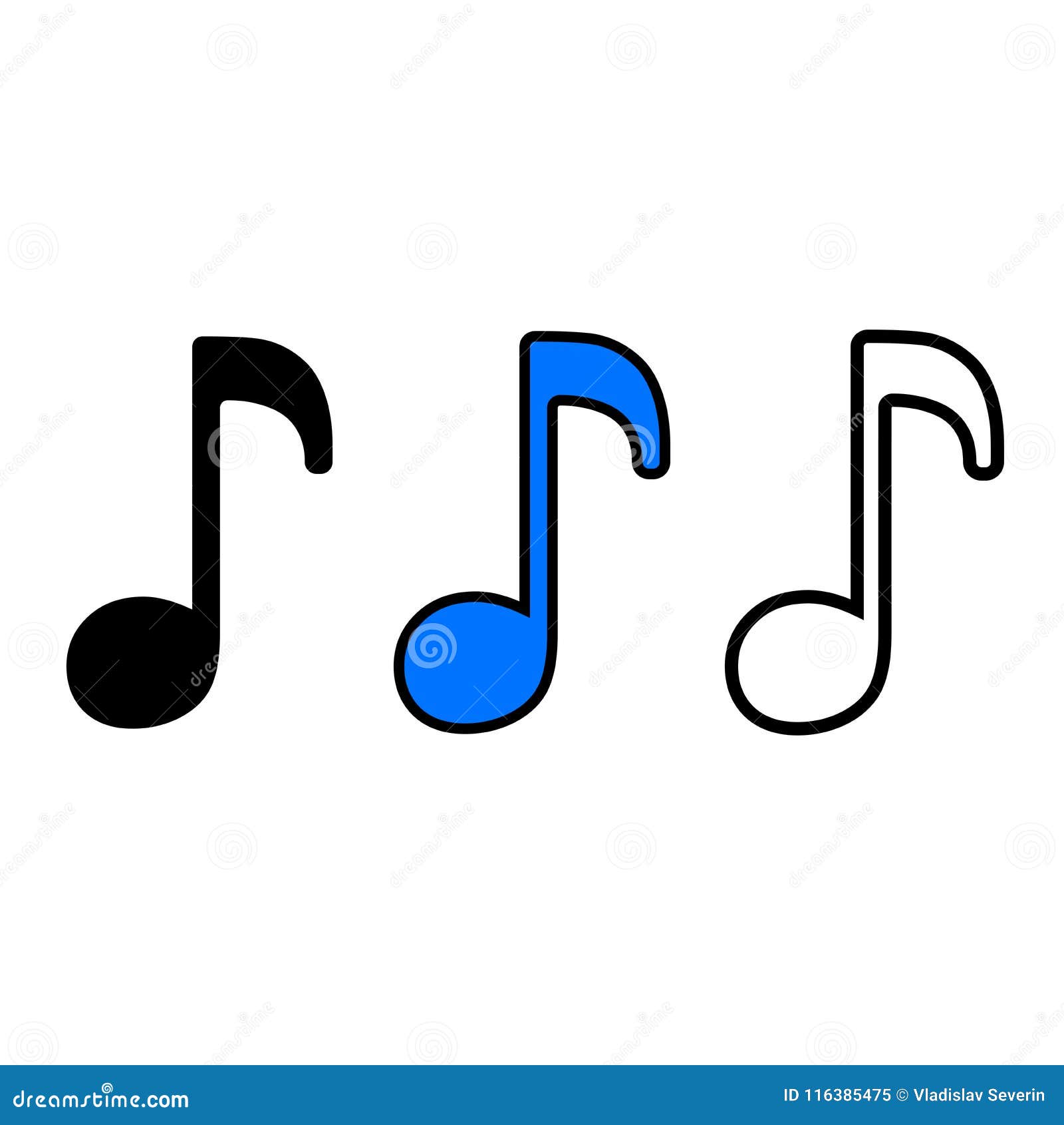 Melody vector icon stock illustration. Illustration of concert - 116385475