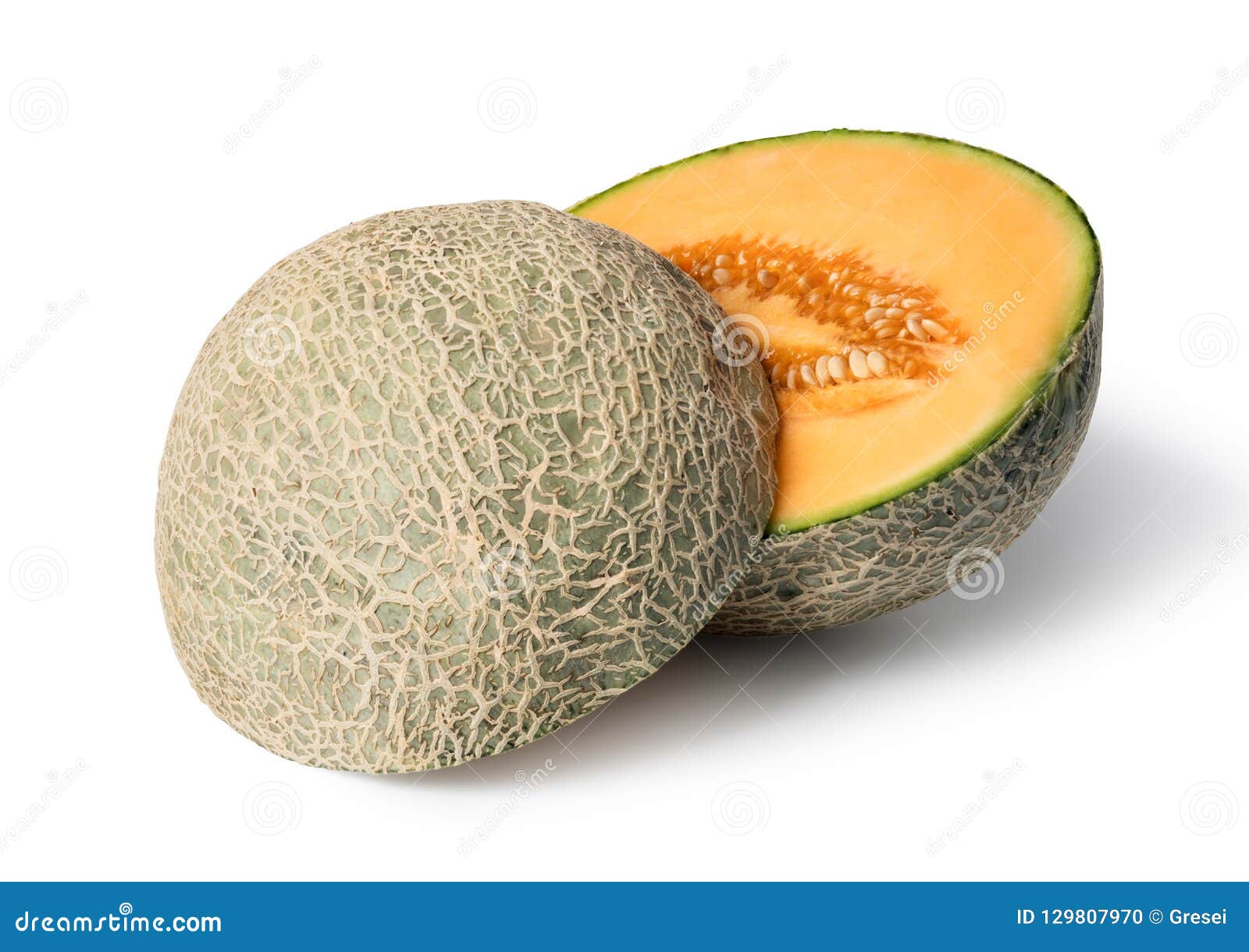 Meloen stock foto. Image of zoet, dieet, niemand, sappig - 129807970