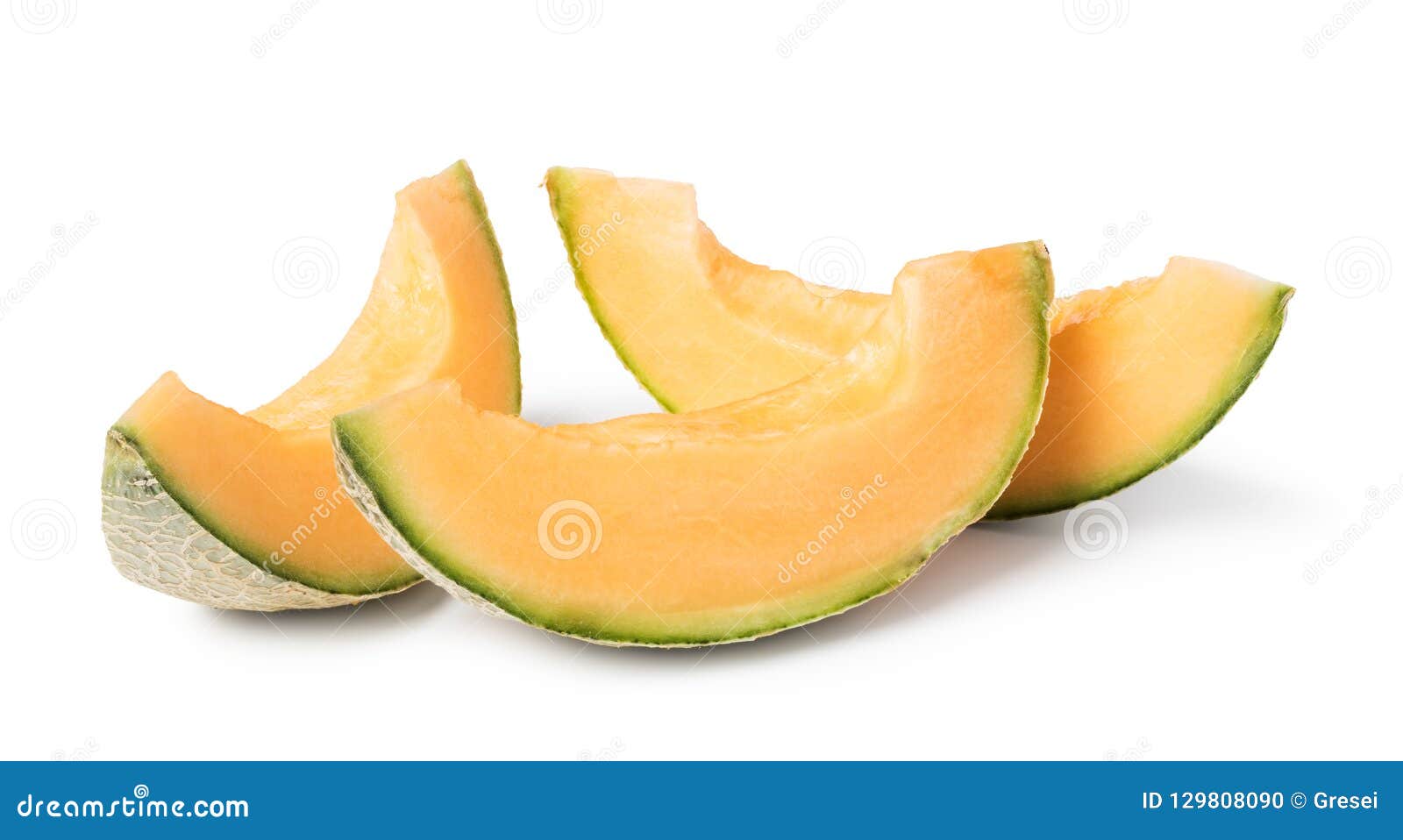 Meloen stock foto. Image of geïsoleerd, plantaardig - 129808090