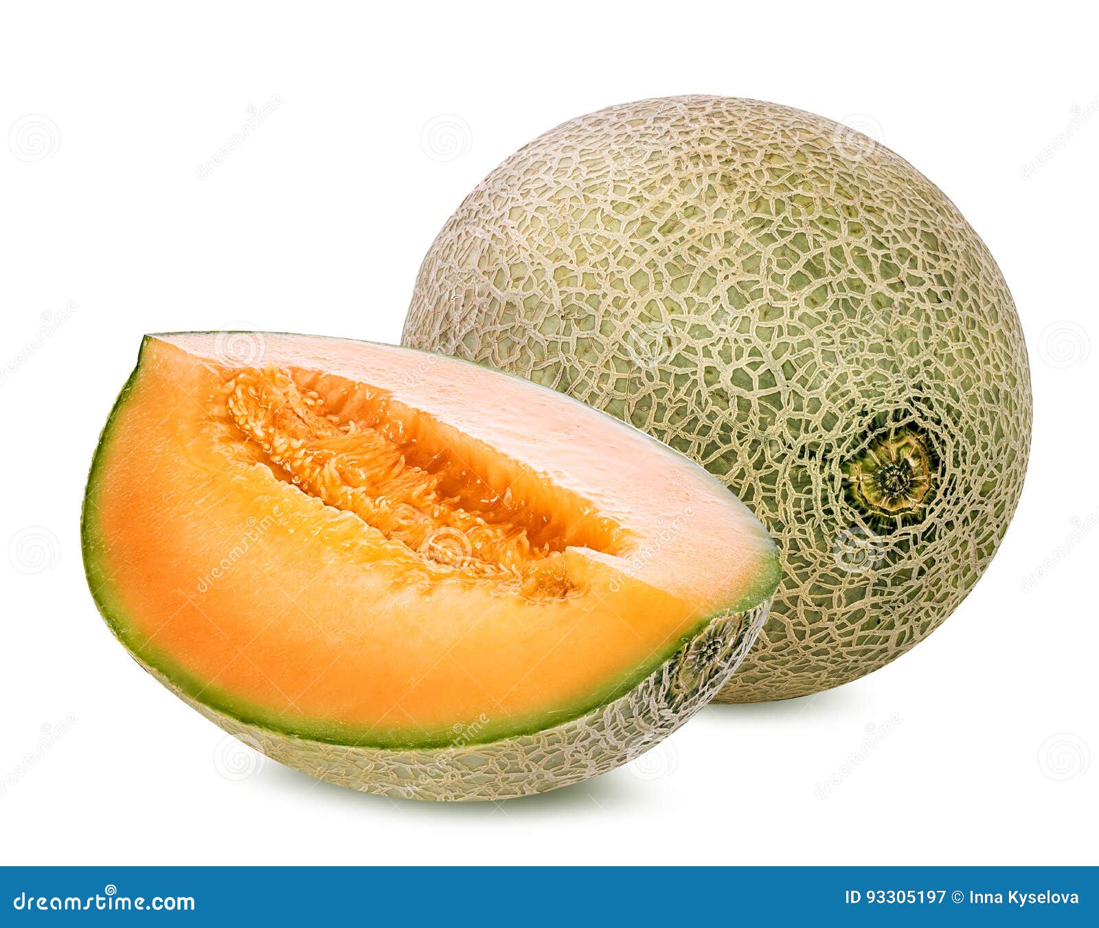 Meloen Op Wit Wordt Geïsoleerd Dat Stock Afbeelding - Image of meloen ...
