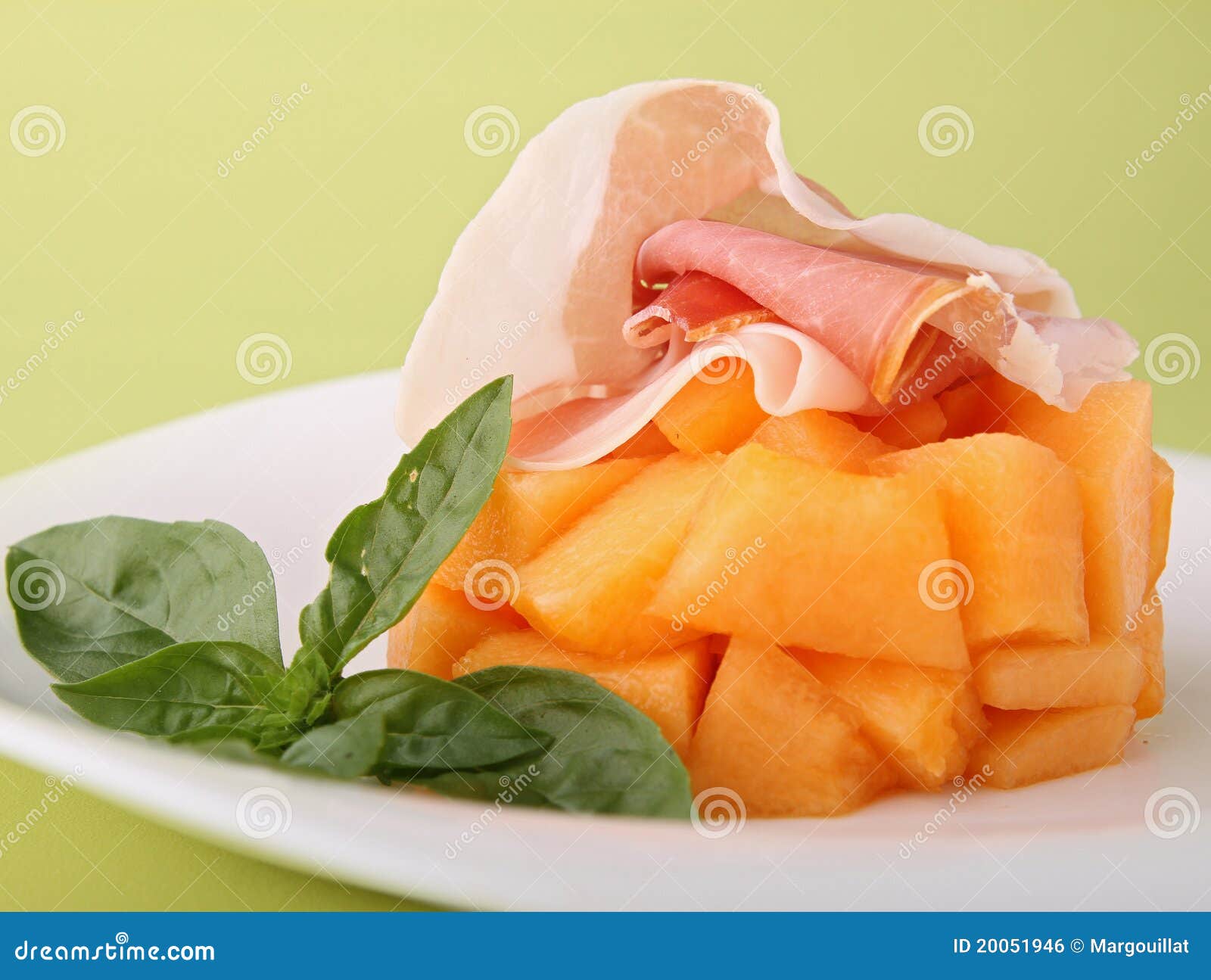 Melon and cured ham stock photo. Image of fresh, fruit - 20051946