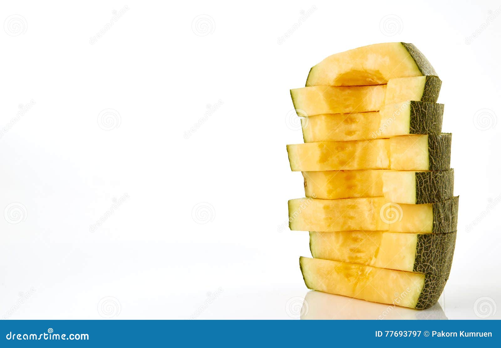 Melon cut stock image. Image of hami, piece, melon, color - 77693797