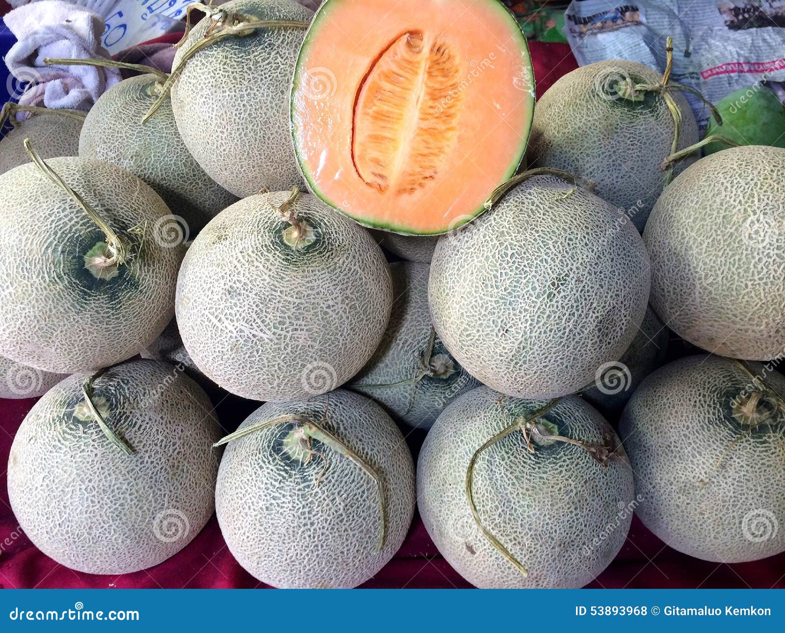 Melon Fruit Cup Stock Image | CartoonDealer.com #25383001