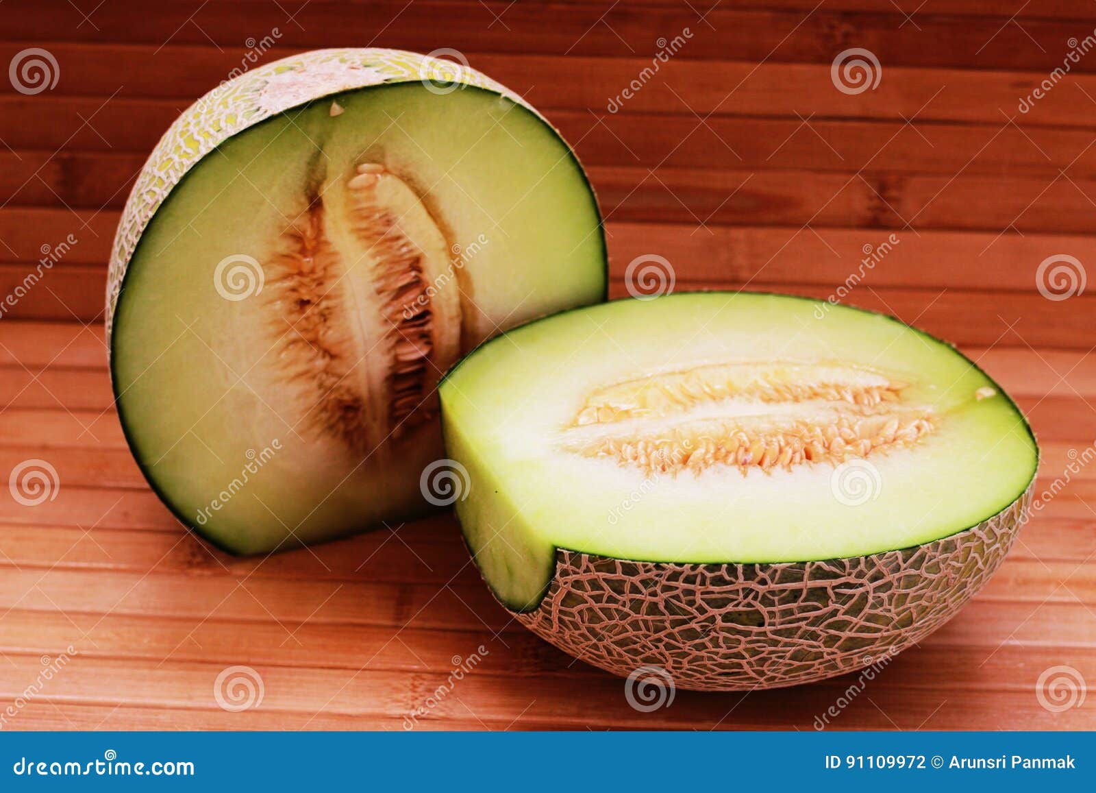 Melon Fruit is Spherical, Has a Rough Texture and Delicious Swee Stock ...