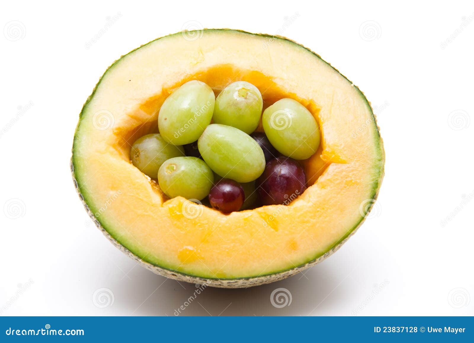 Melon with grapes stock photo. Image of chopped, sweetly - 23837128