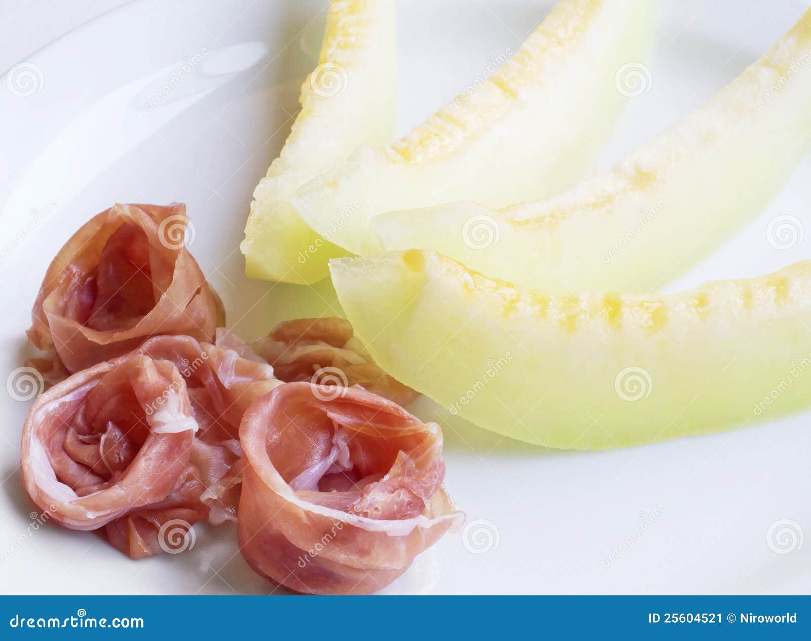 Melon and Ham stock image. Image of cuisine, beautiful - 25604521