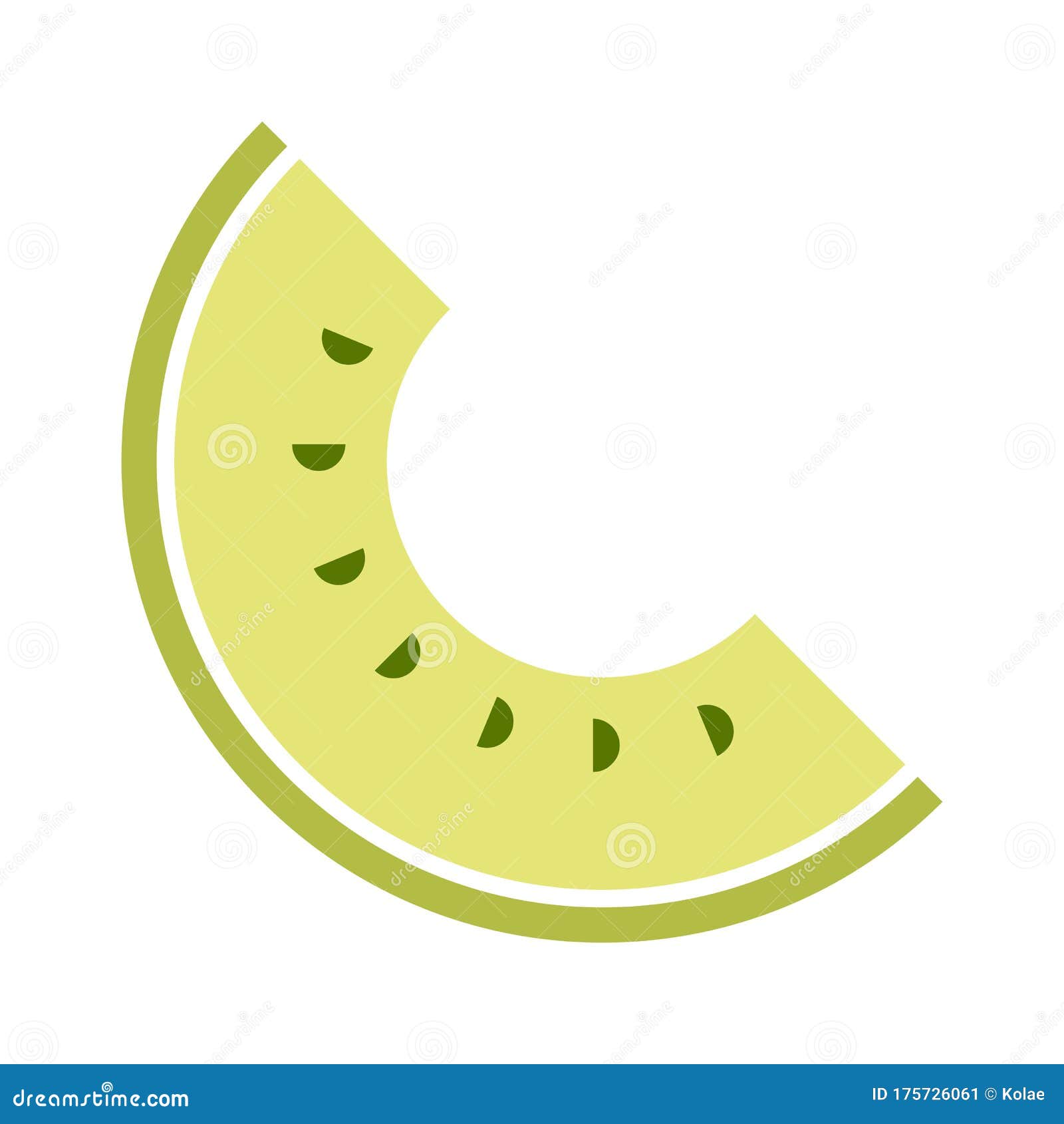 Melon Icon Cartoon,black. Singe Fruit Icon. | CartoonDealer.com #149633733