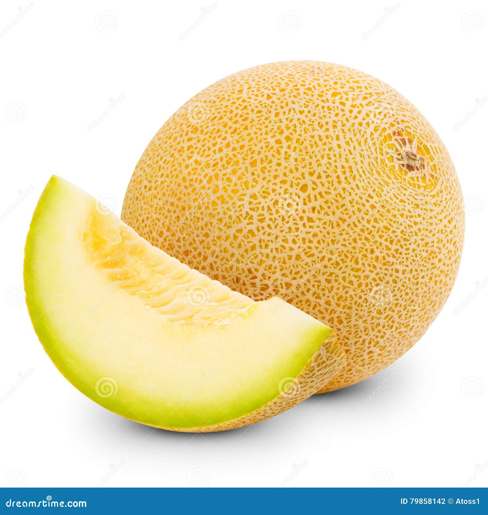 Melon isolated on white stock photo. Image of green, orange - 79858142