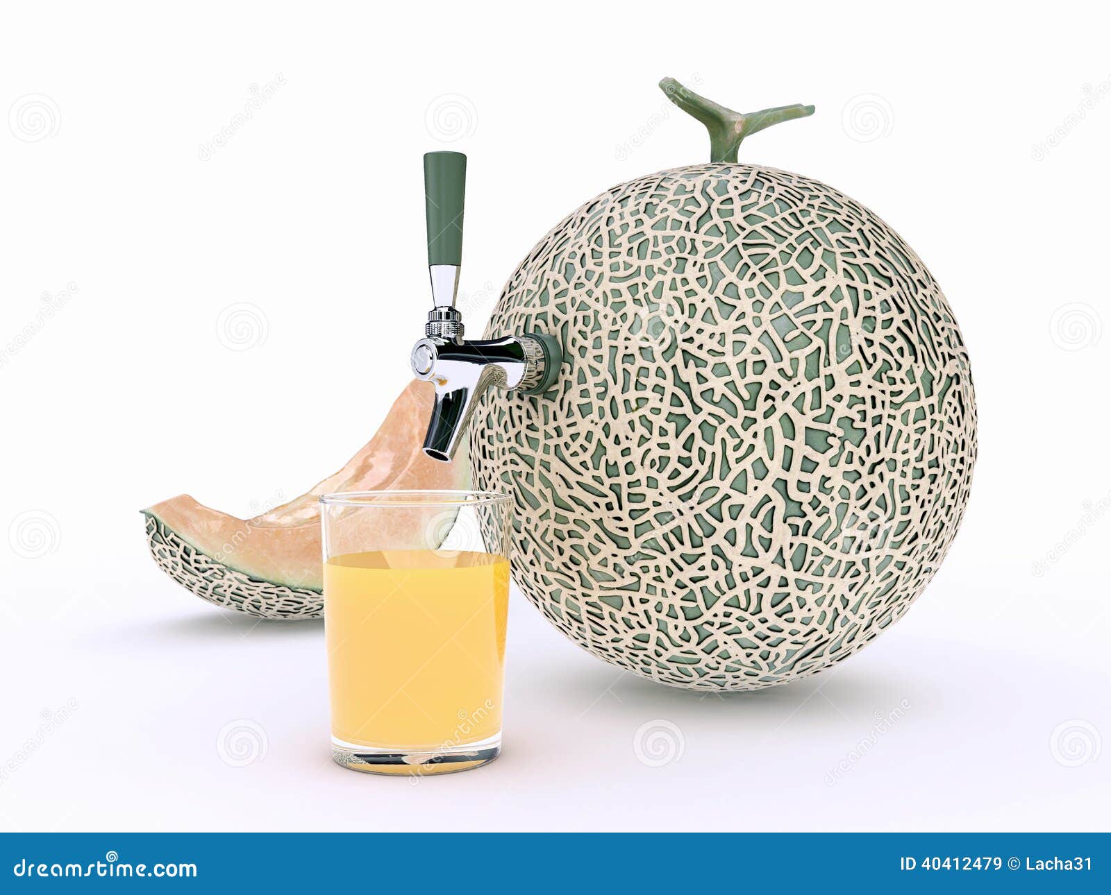 Melon Juice Drop Illustration Cartoon With Number 1 Fans Glove ...