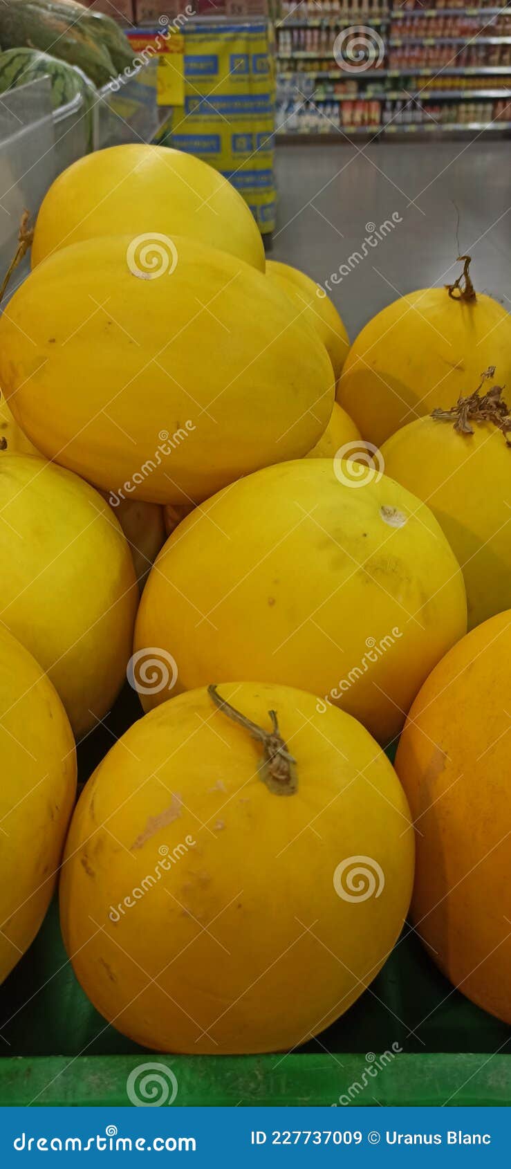 Melon Kuning from Indonesia Stock Image - Image of produce, yellow ...