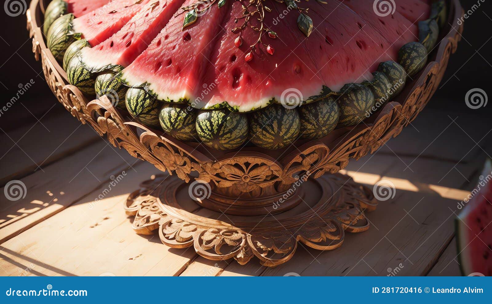 Melon Marvel a Surreal Exploration of Watermelon Rind.AI Generated ...