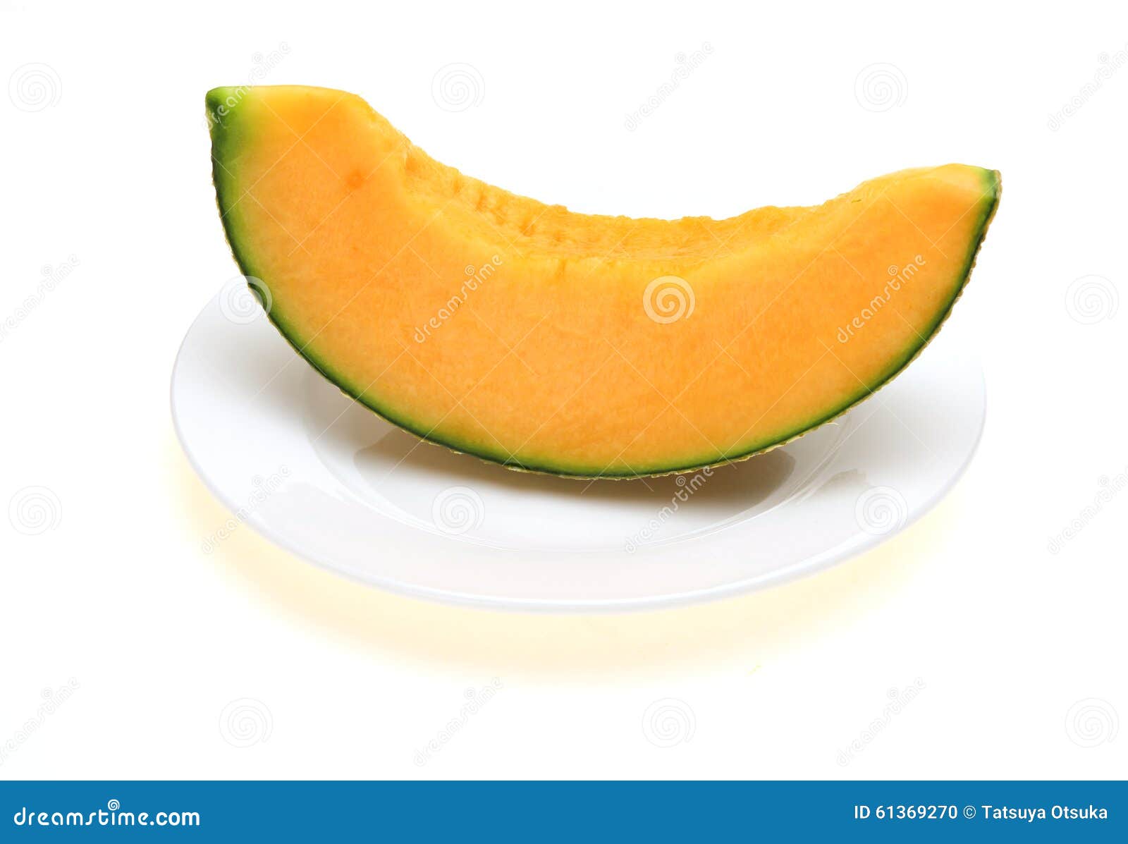 Melon on a plate stock photo. Image of melon, dish, plate - 61369270