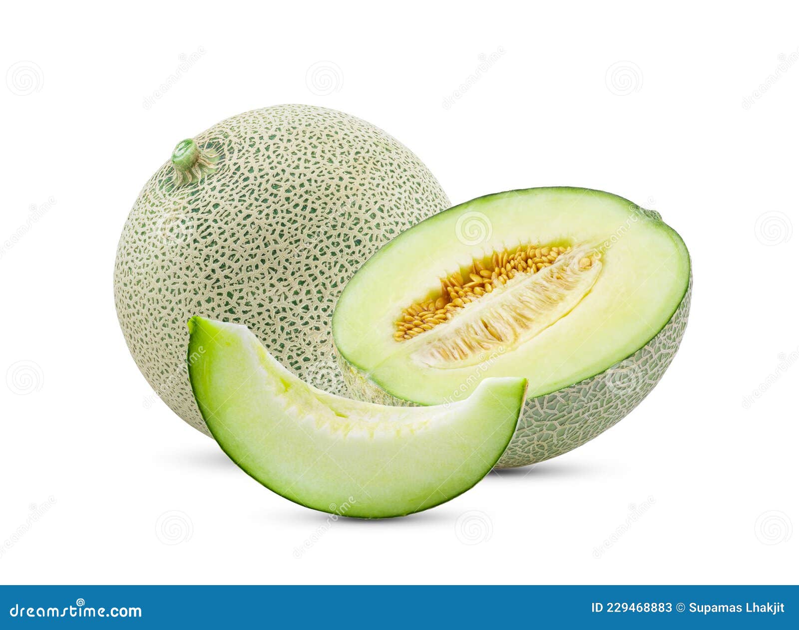 Melon slice isolated stock image. Image of healthy, ripe - 229468883