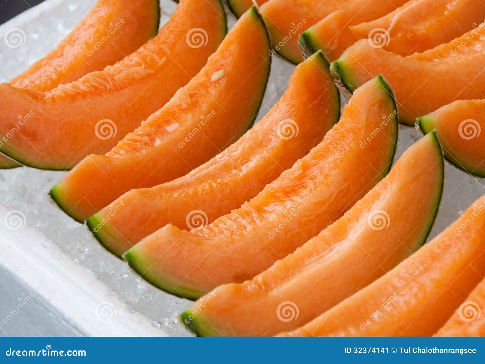 Melon slice stock image. Image of orange, yellow, fresh - 32374141