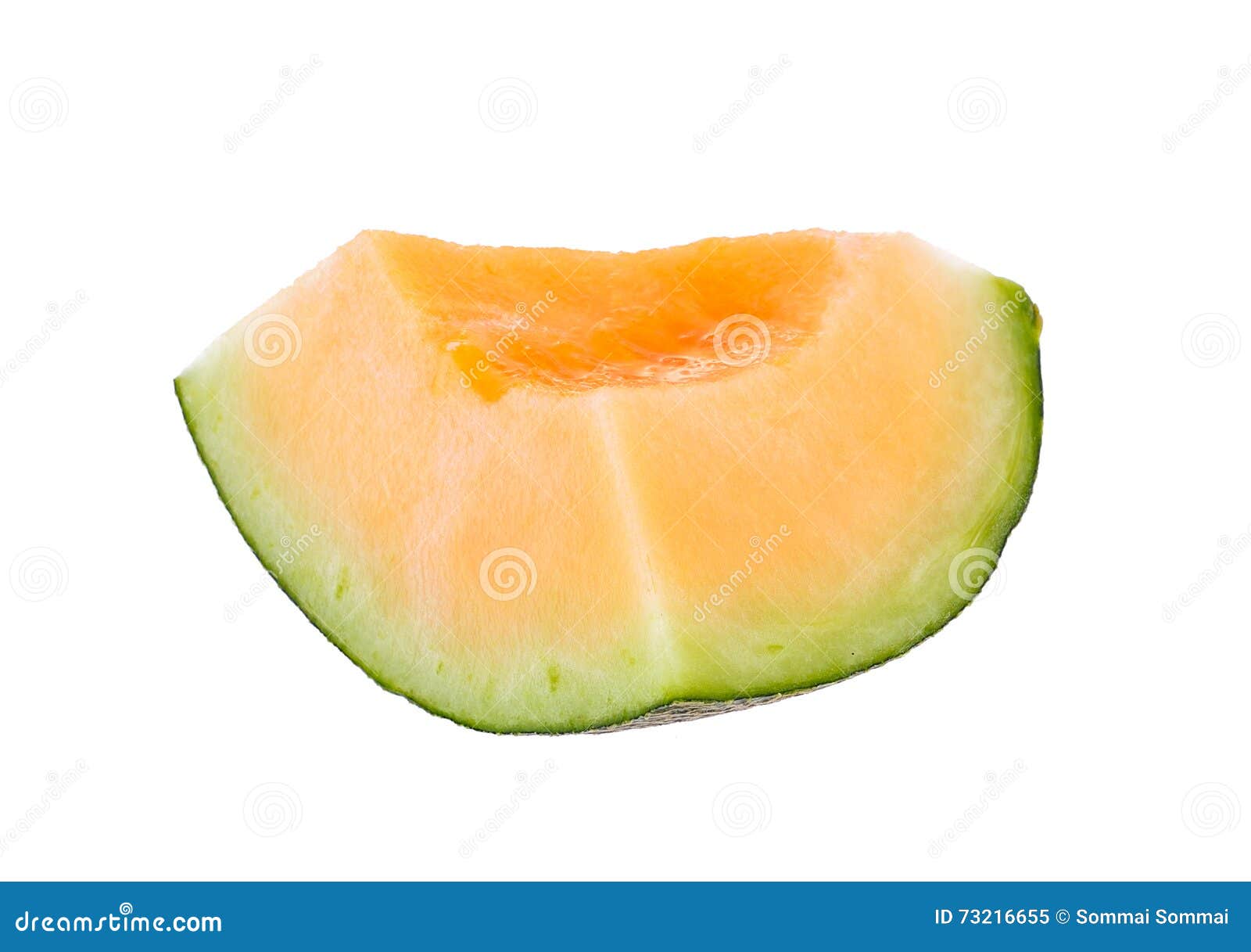 Melon slices isolated stock image. Image of single, fruit - 73216655