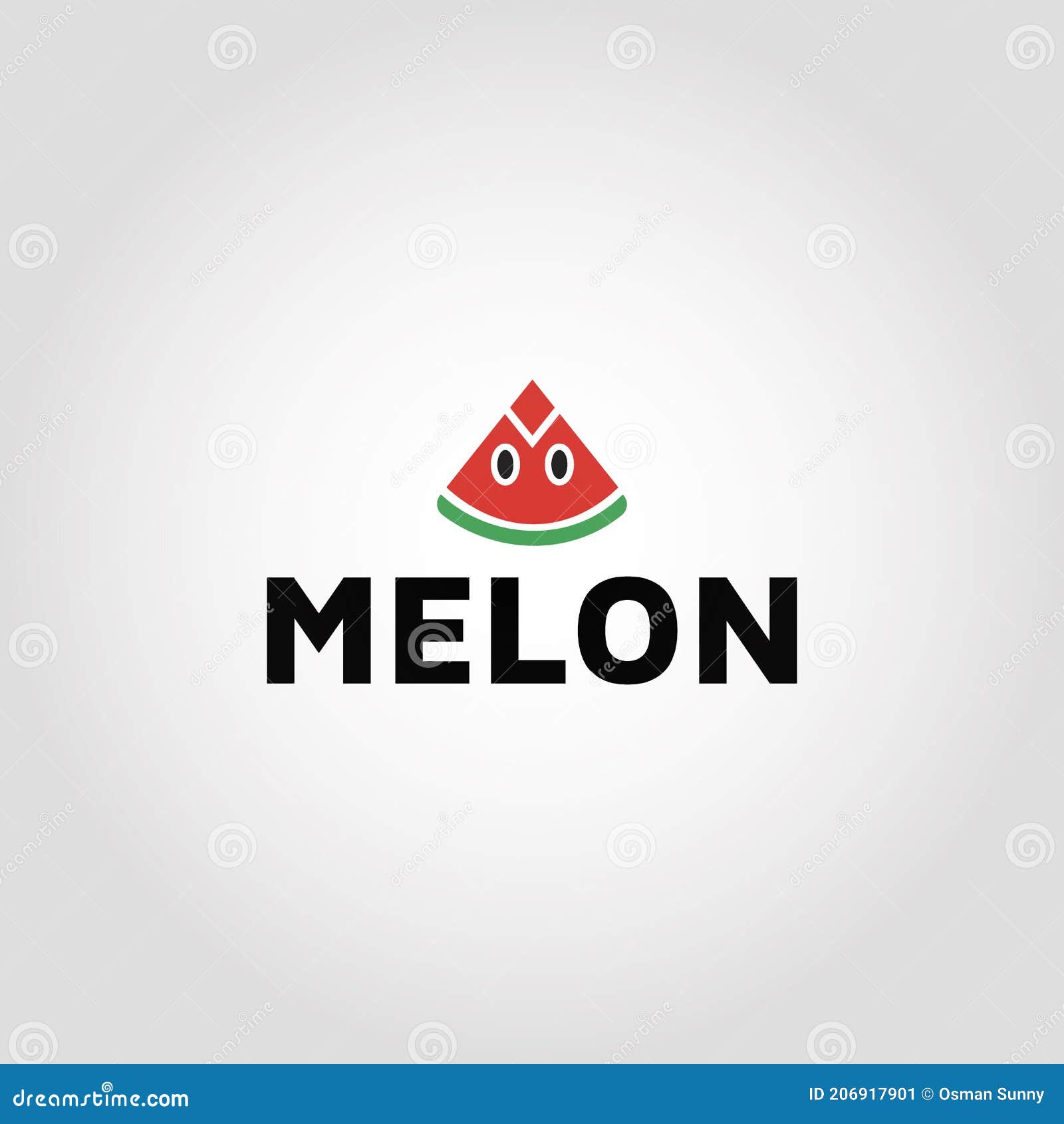 Melon Vector Logo Design Template Inspiration Stock Vector ...