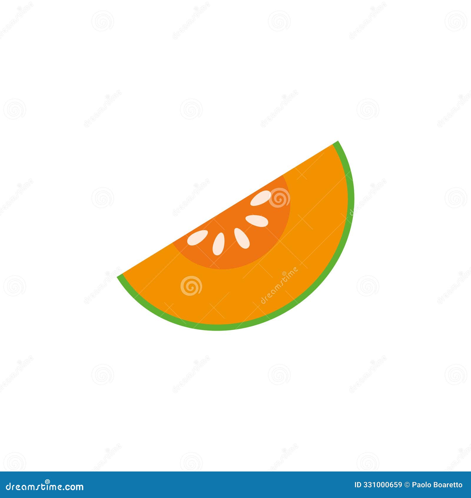 Melon Vector. Melon on White Background. Logo Design Stock Illustration ...