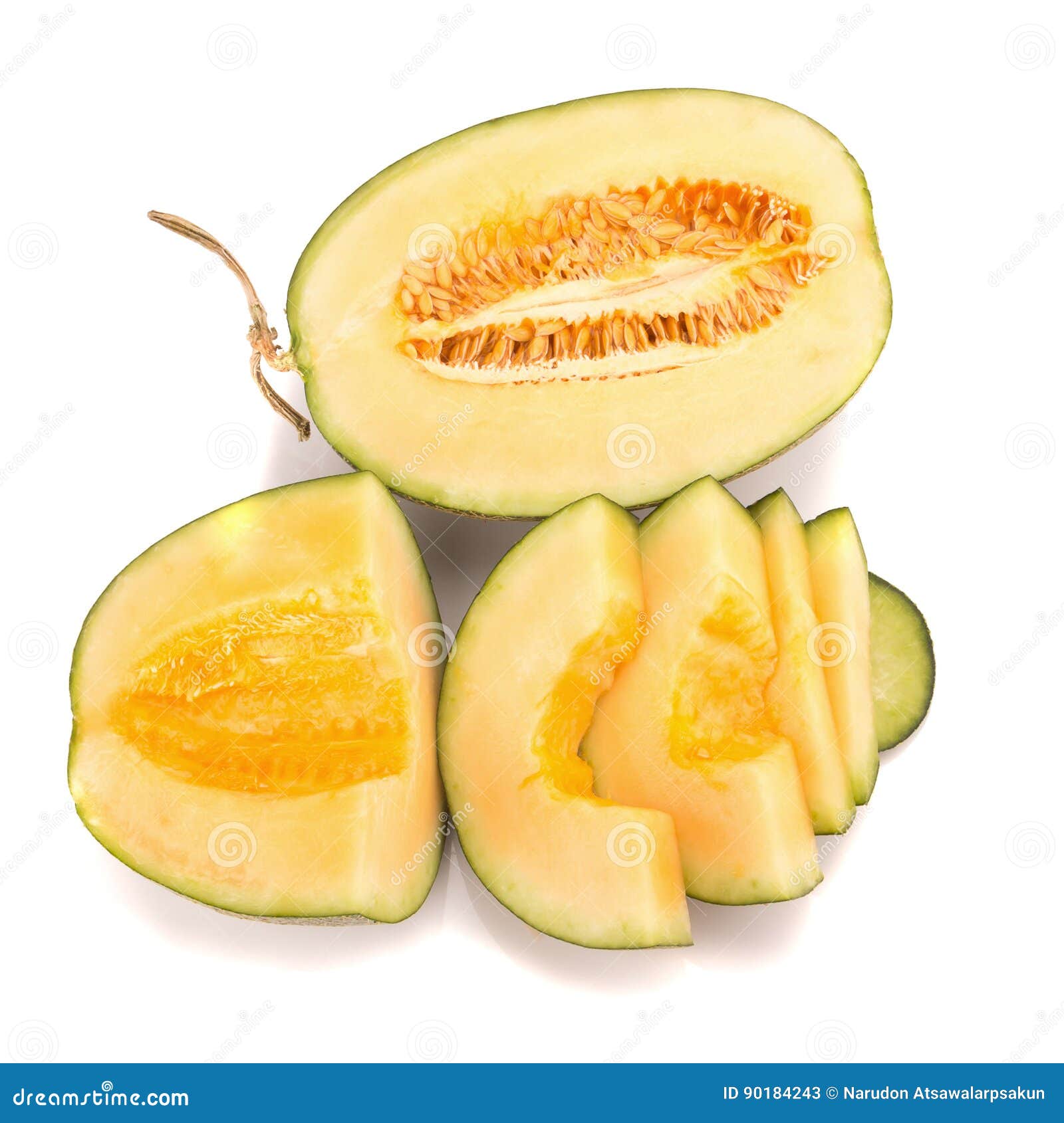 Melon on white stock image. Image of food, ripe, lifestyle - 90184243