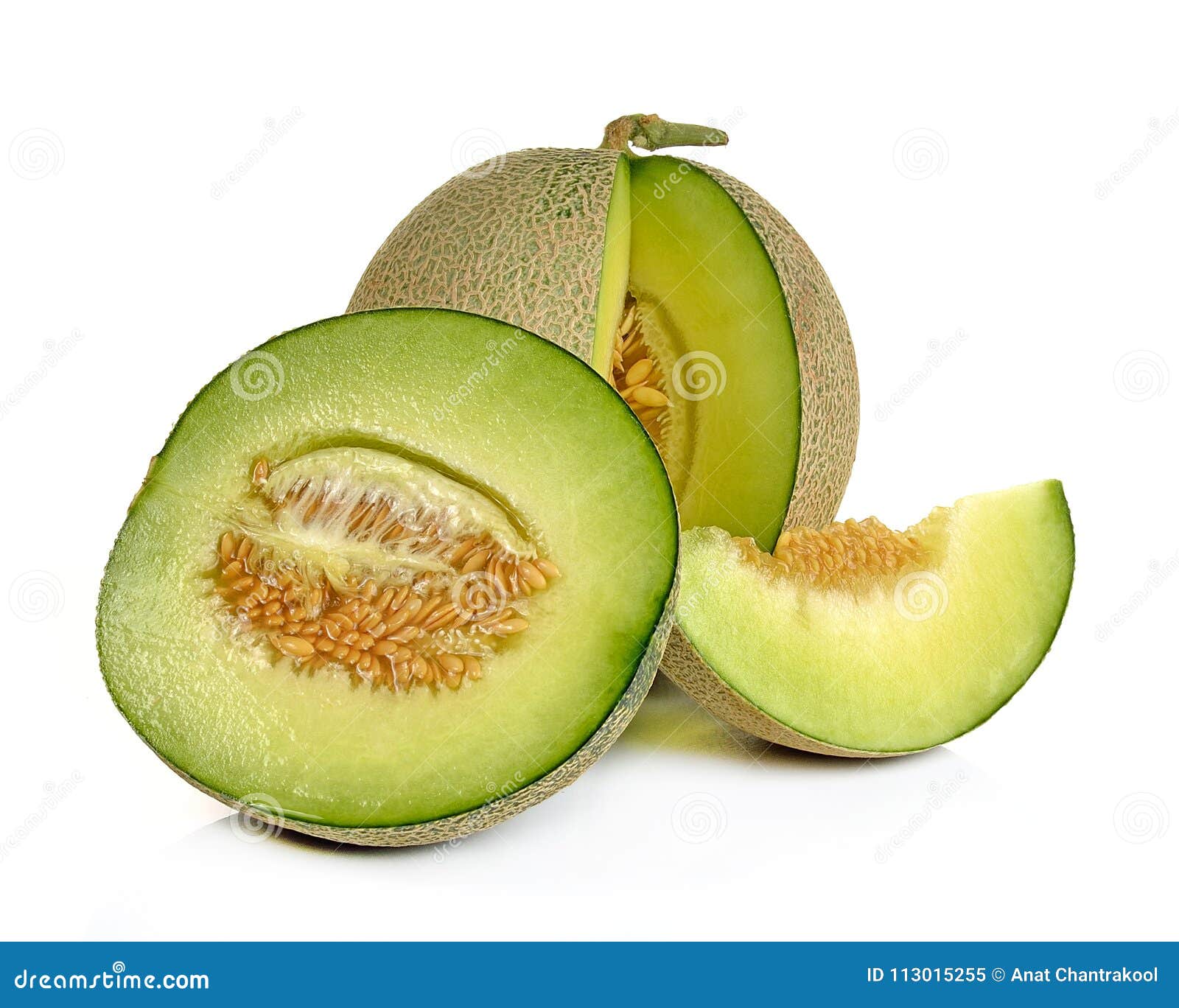 Melone Lokalisiert Auf Weißem Hintergrund Stockbild - Bild von gesund ...