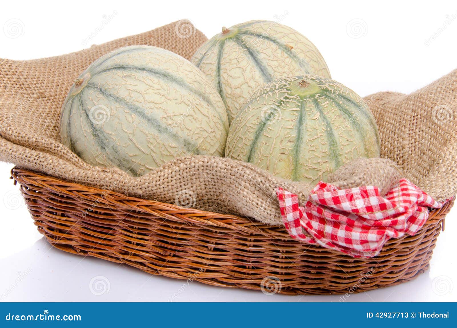 Melons in a basket stock image. Image of tasty, nutrition - 42927713