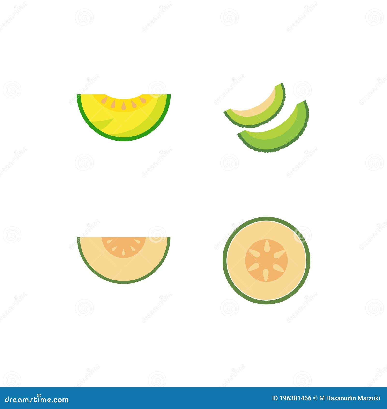 Melons logo vector stock vector. Illustration of sweet - 196381466