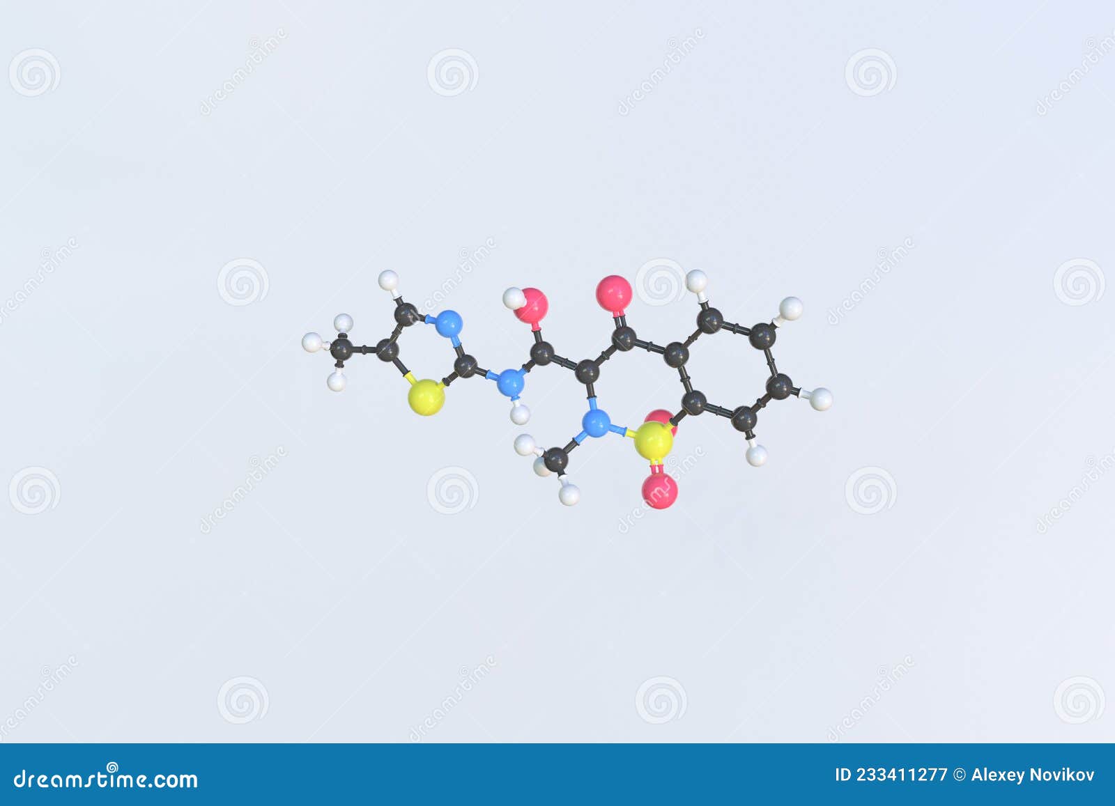Meloxicam Molecule, Scientific Molecular Model, Looping 3d Animation ...