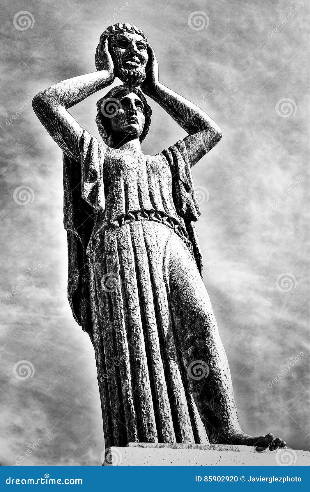 Melpomene fotografia stock. Immagine di dramma, statua - 85902920