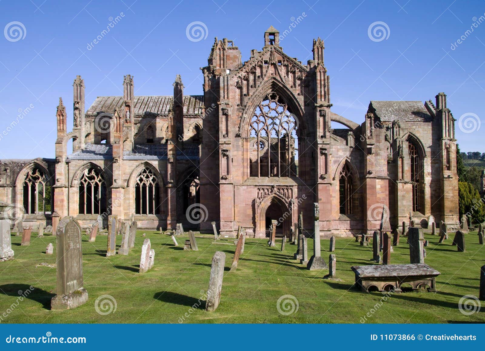 Melrose Abbey stock photo. Image of building, church - 11073866