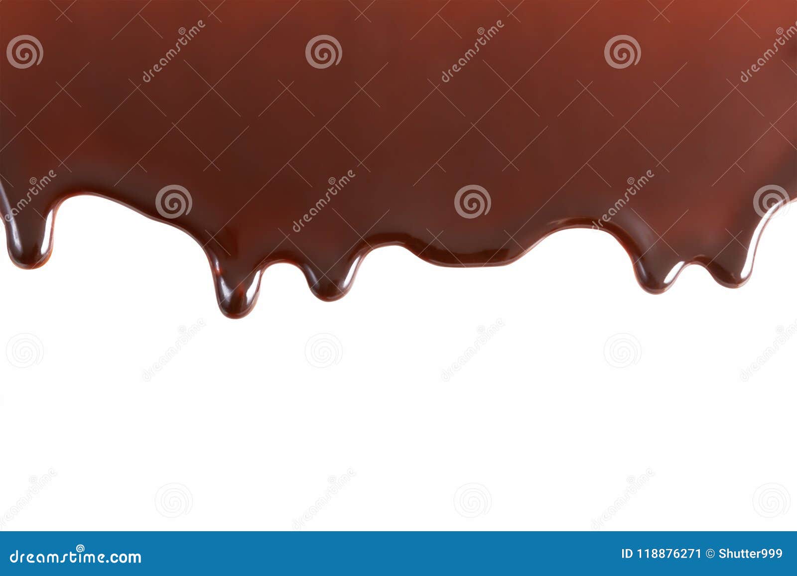 Melt Chocolate Drop on White Background, Texture, Stock Image - Image ...