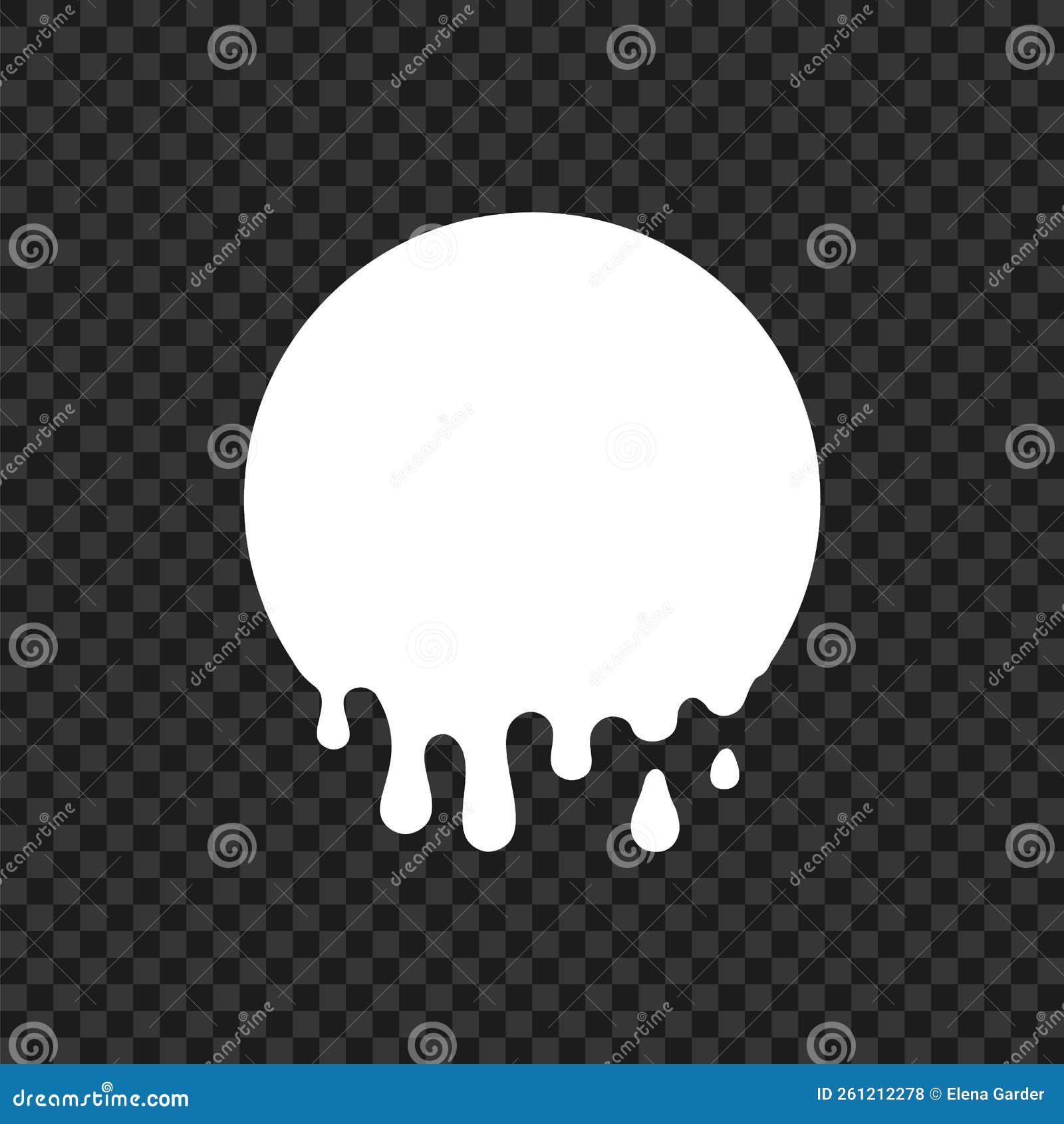 Melt Cream Stickers. Circle Drop Milk Logo Stock Vector - Illustration ...