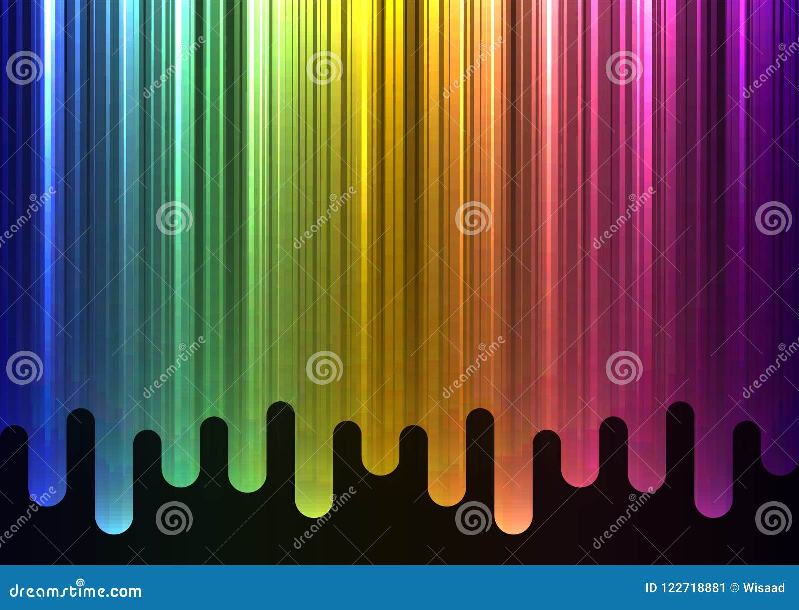 Melt Wave Speed Overlap Abstract Background Stock Vector - Illustration ...