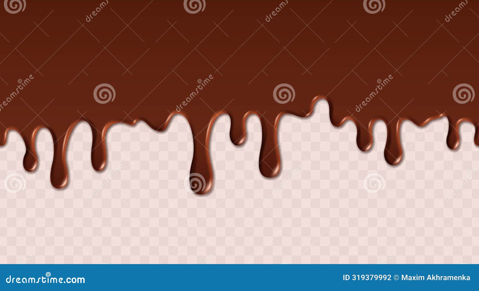 Melted Brown Frame Template White Color Background Royalty-Free Stock ...