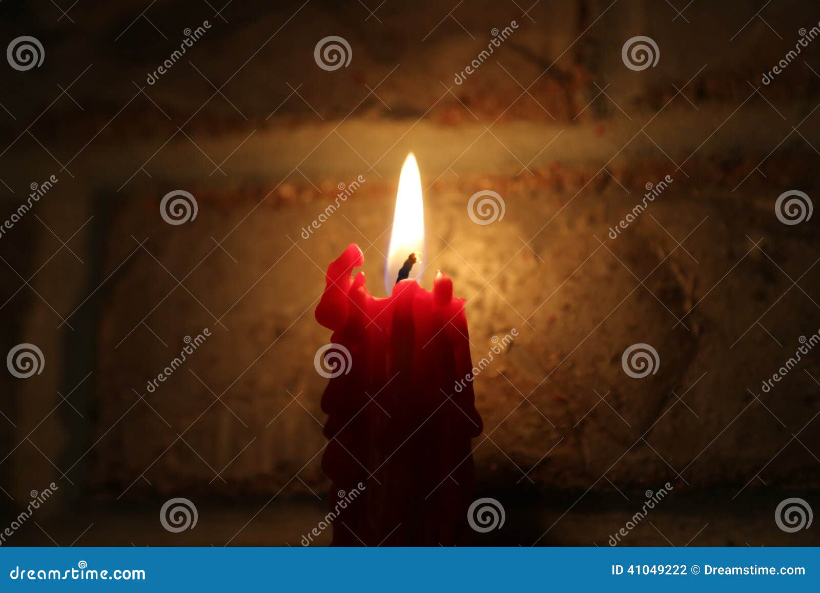 Melted Candle 8 stock photo. Image of brick, candle, door - 41049222