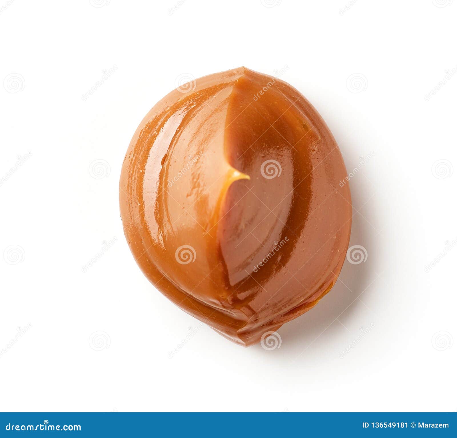 Melted Caramel on a White Background Stock Image - Image of brown ...