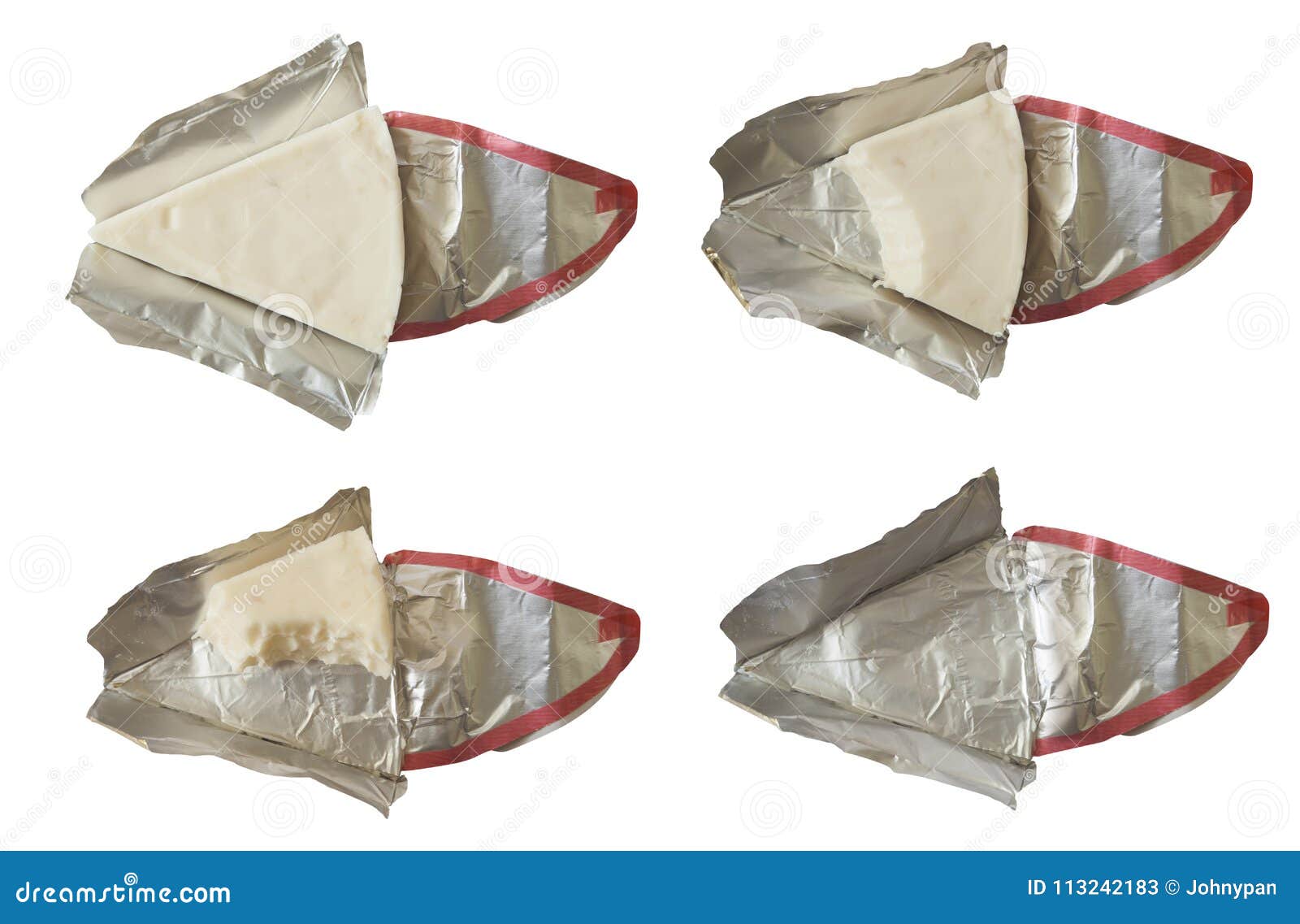 Melted cheese triangle stock image. Image of eating - 113242183