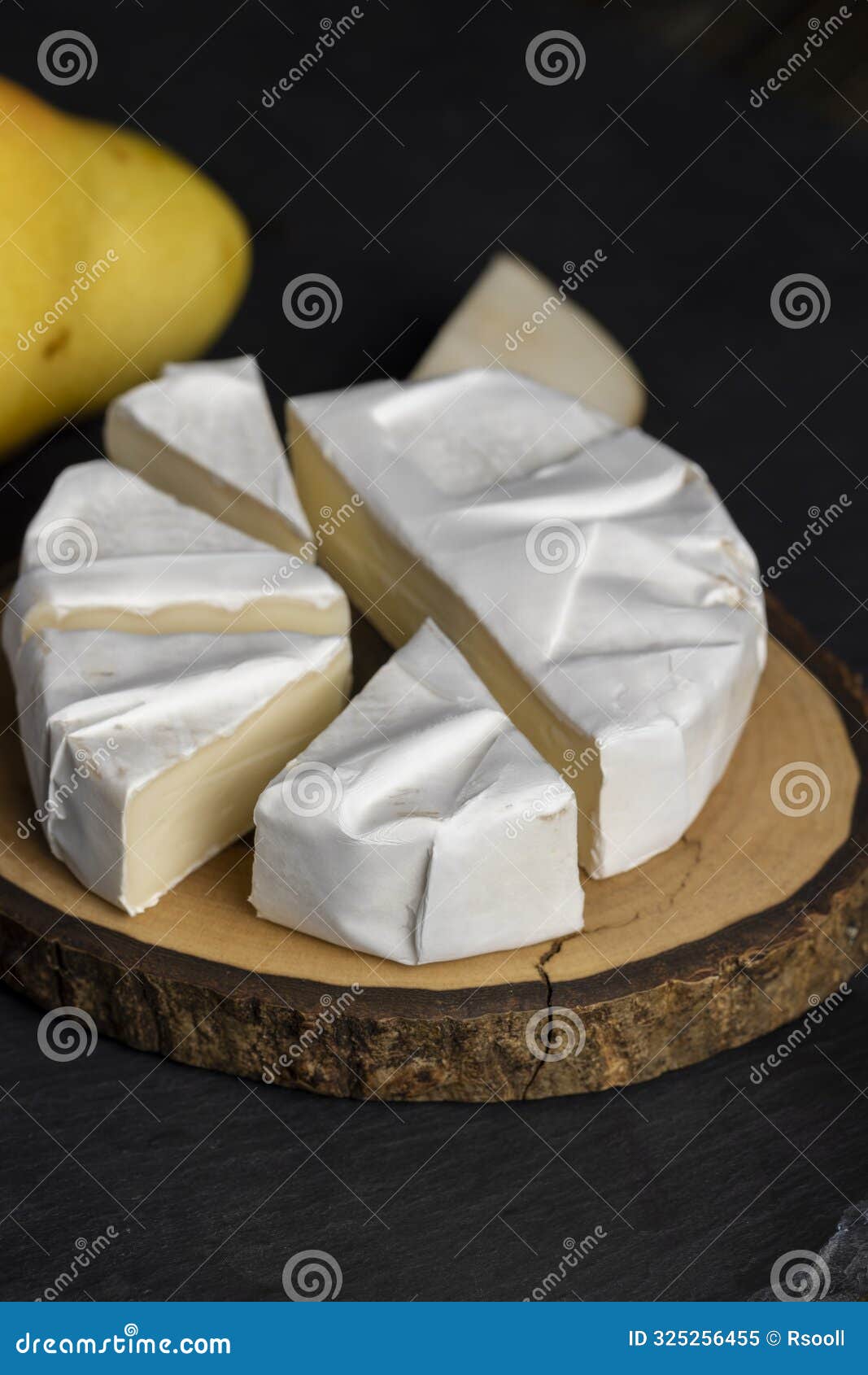 Melted Cheese with White Mold on the Table Stock Image - Image of ...