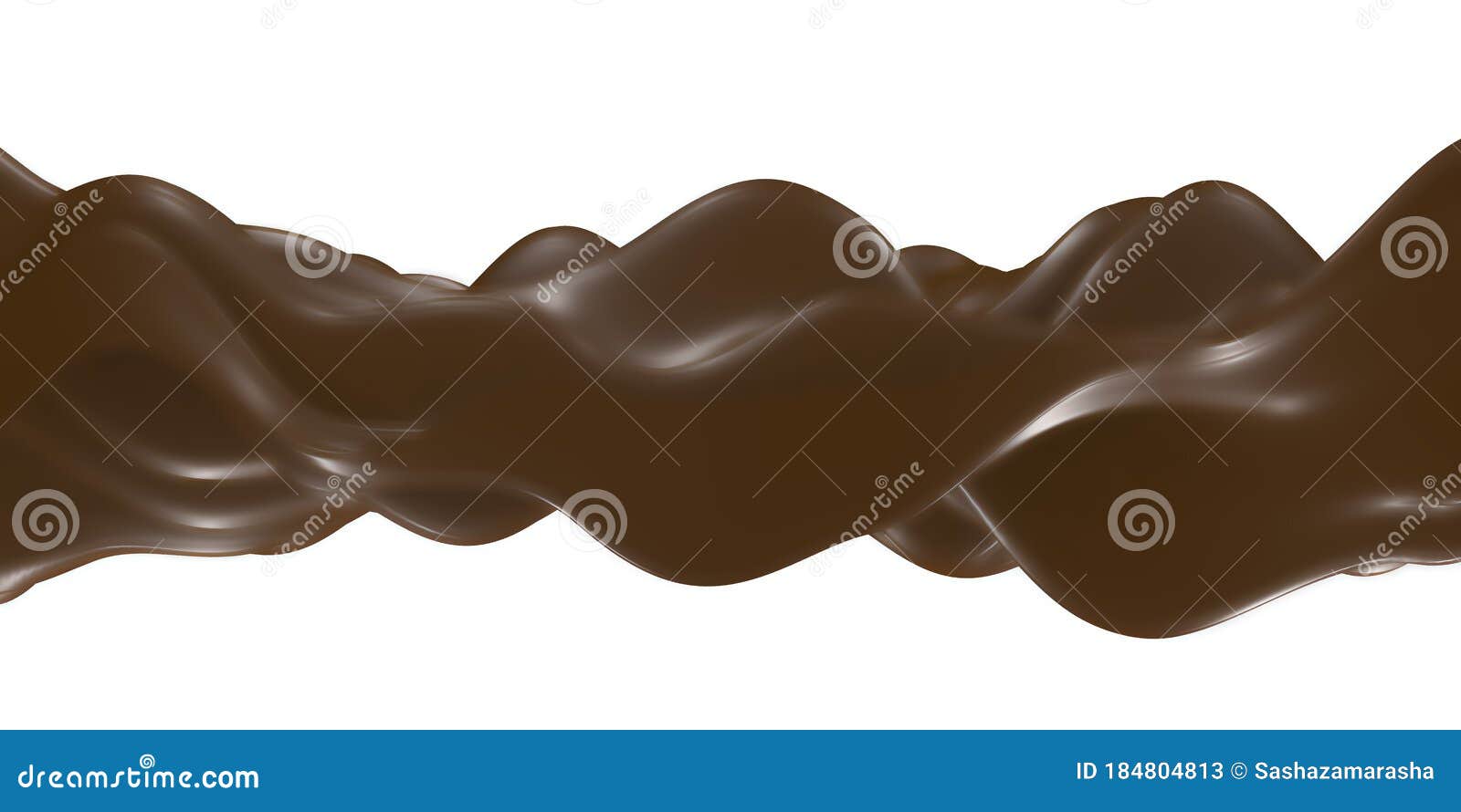 Melted Choco Mass. Chocolate Waves Background Stock Illustration ...