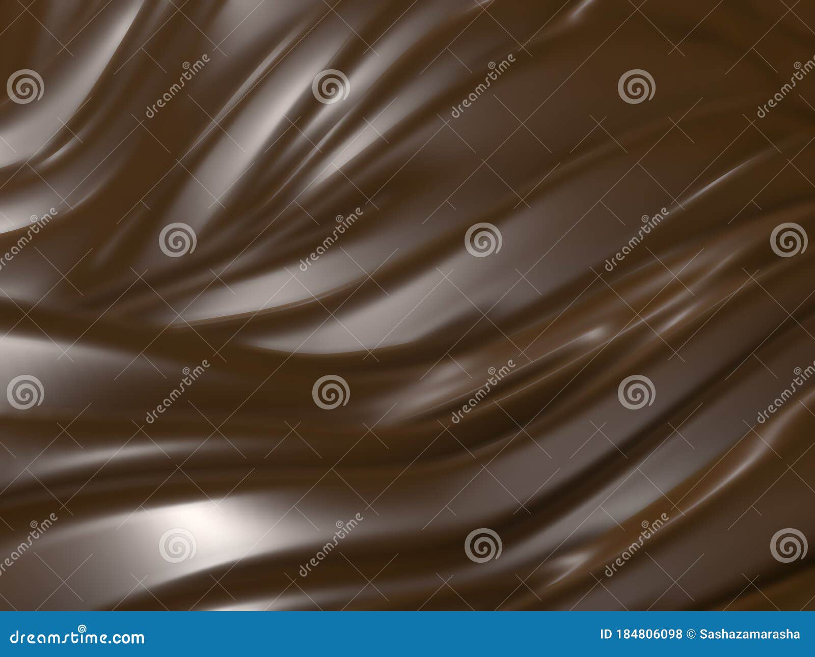 Melted Choco Mass. Chocolate Waves Background Stock Illustration ...