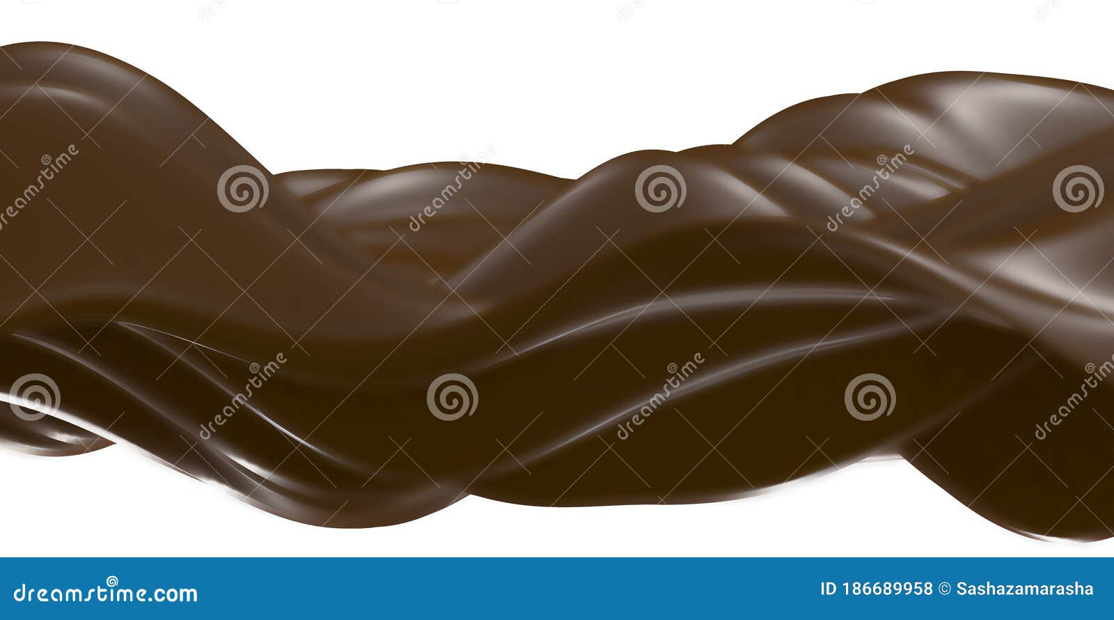 Melted Choco Mass. Chocolate Waves Background Stock Illustration ...