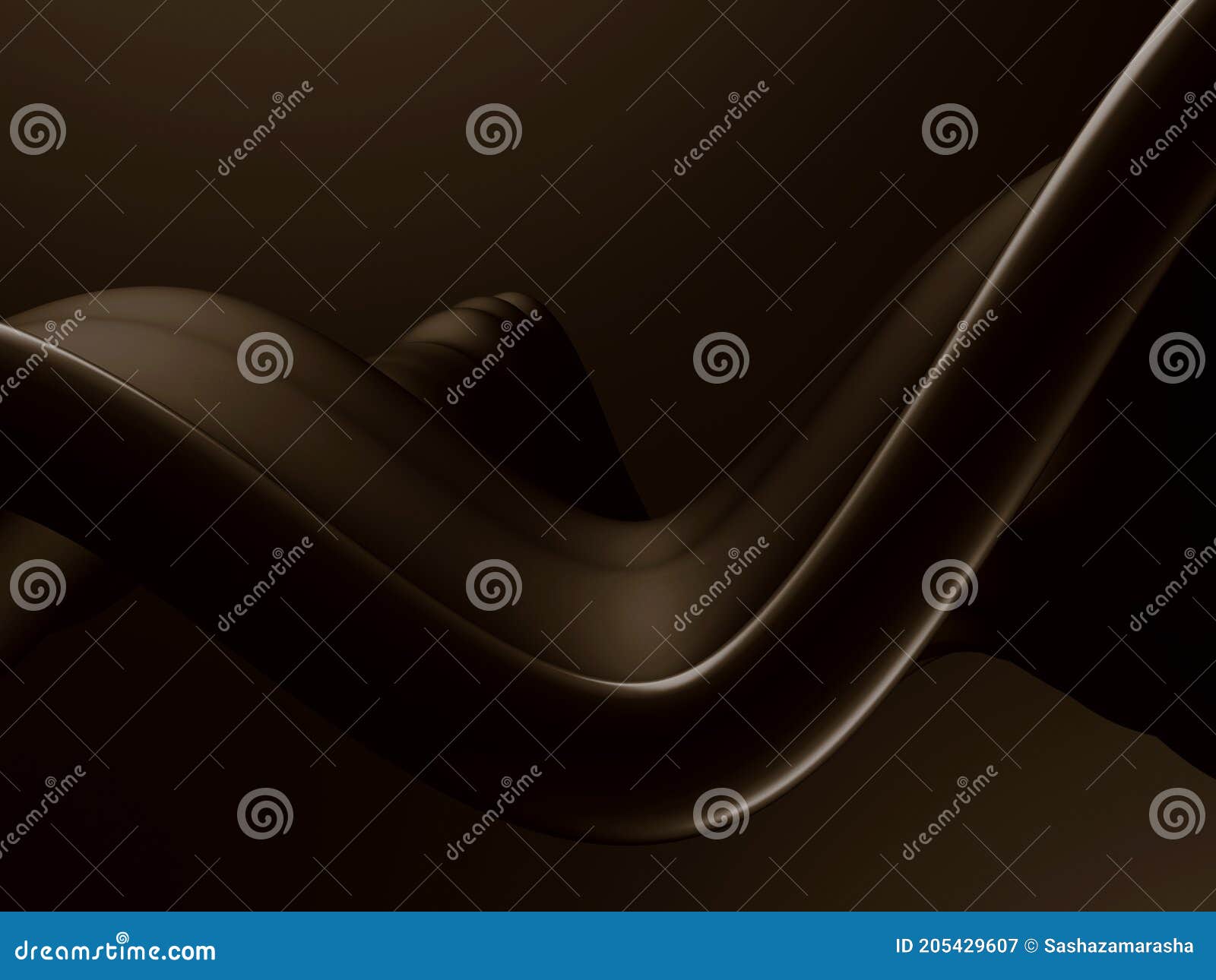 Melted Choco Mass. Chocolate Waves Background Stock Illustration ...
