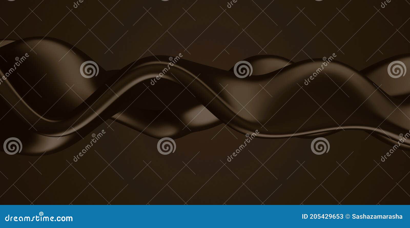 Melted Choco Mass. Chocolate Waves Background Stock Illustration ...