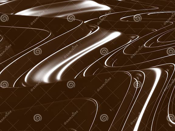 Melted Choco Mass. Chocolate Waves Background Stock Illustration ...