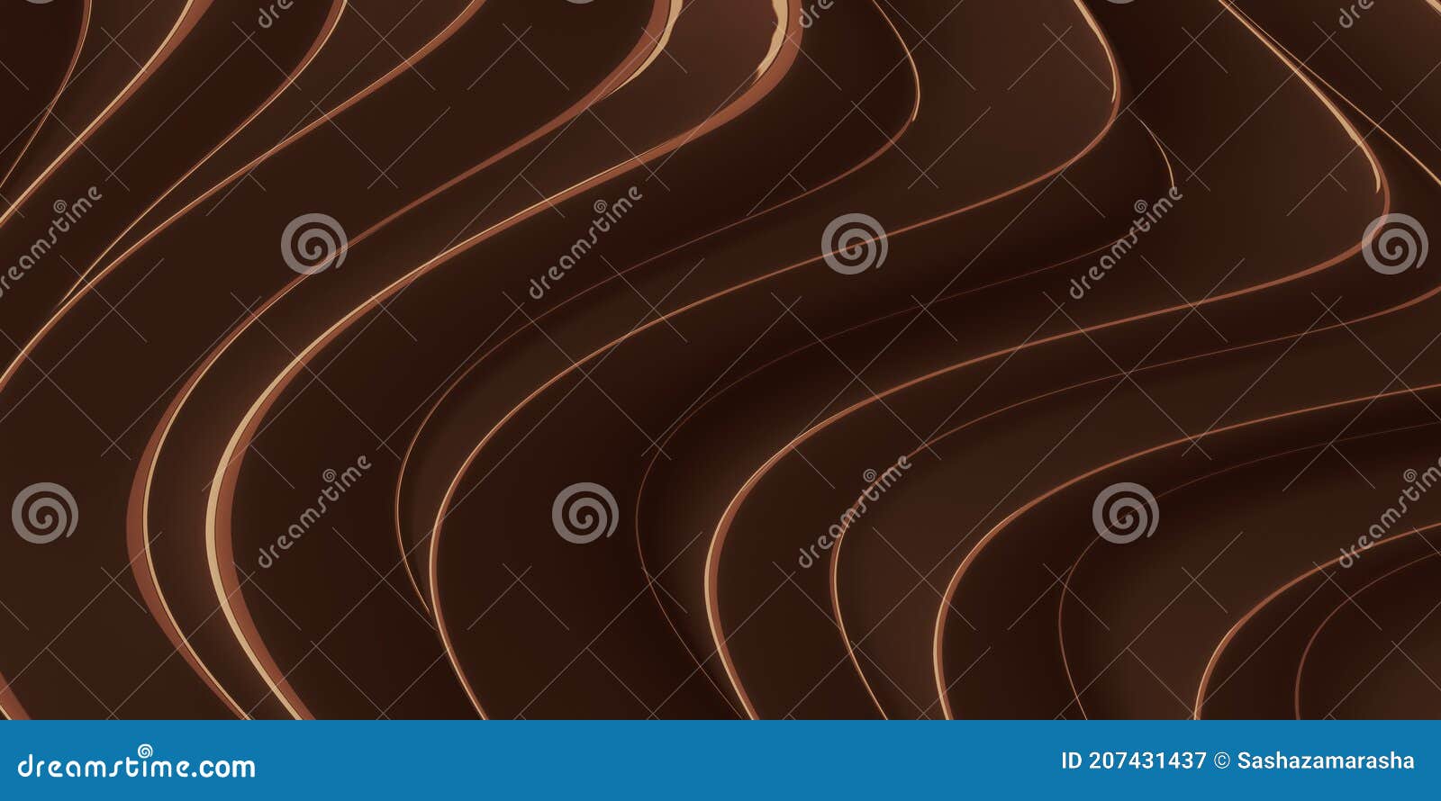 Melted Choco Mass. Chocolate Waves Background Stock Illustration ...
