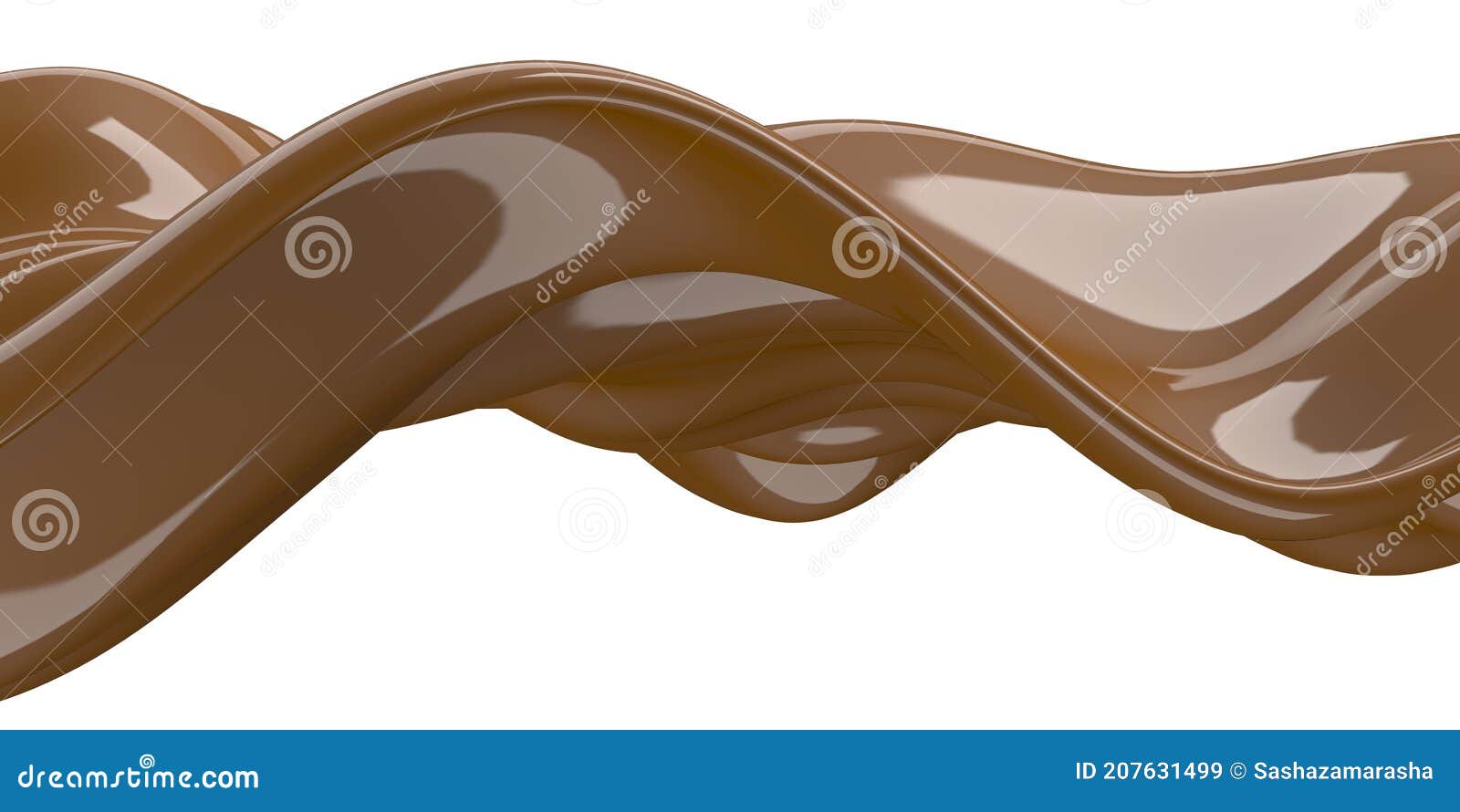 Melted Choco Mass. Chocolate Waves Background Stock Illustration ...