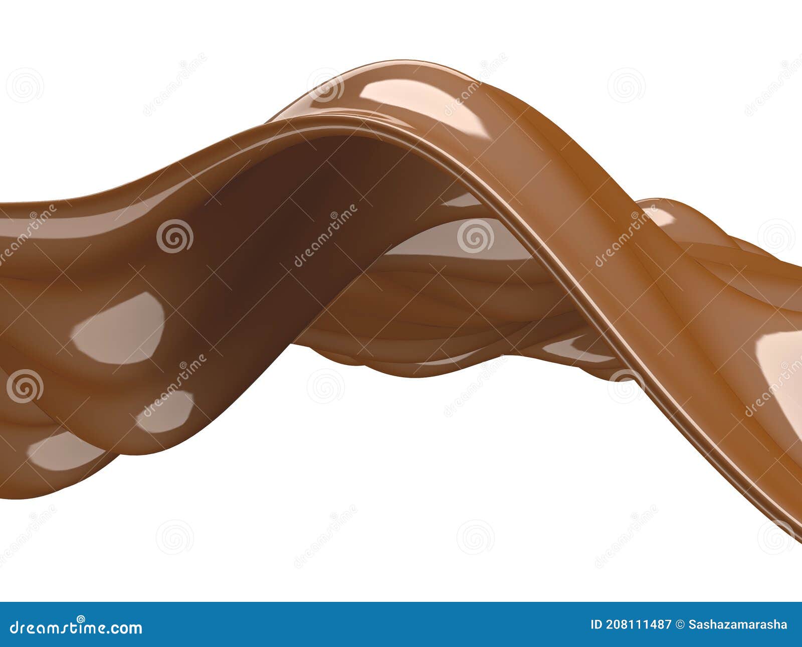 Melted Choco Mass. Chocolate Waves Background Stock Illustration ...