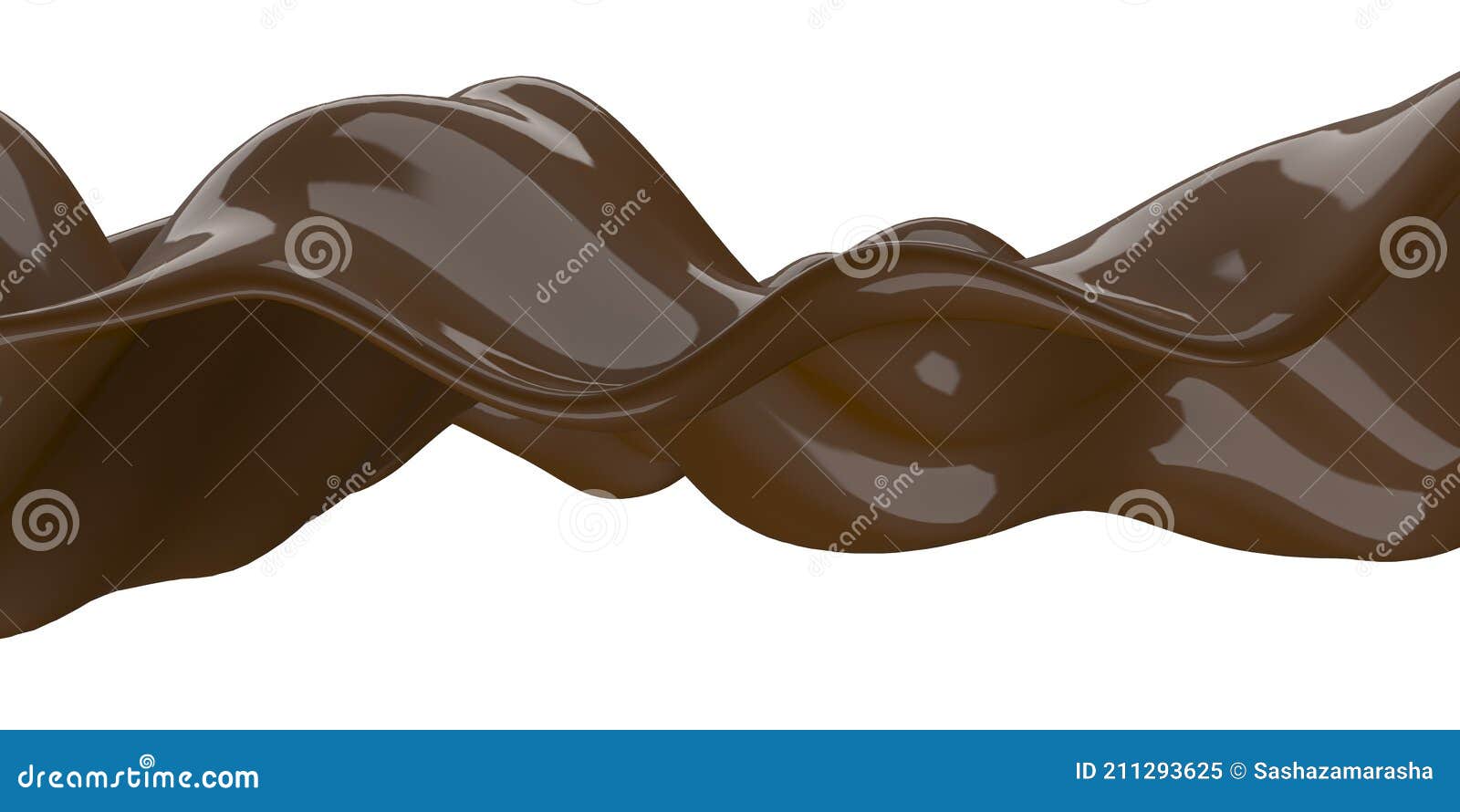 Melted Choco Mass. Chocolate Waves Background Stock Illustration ...